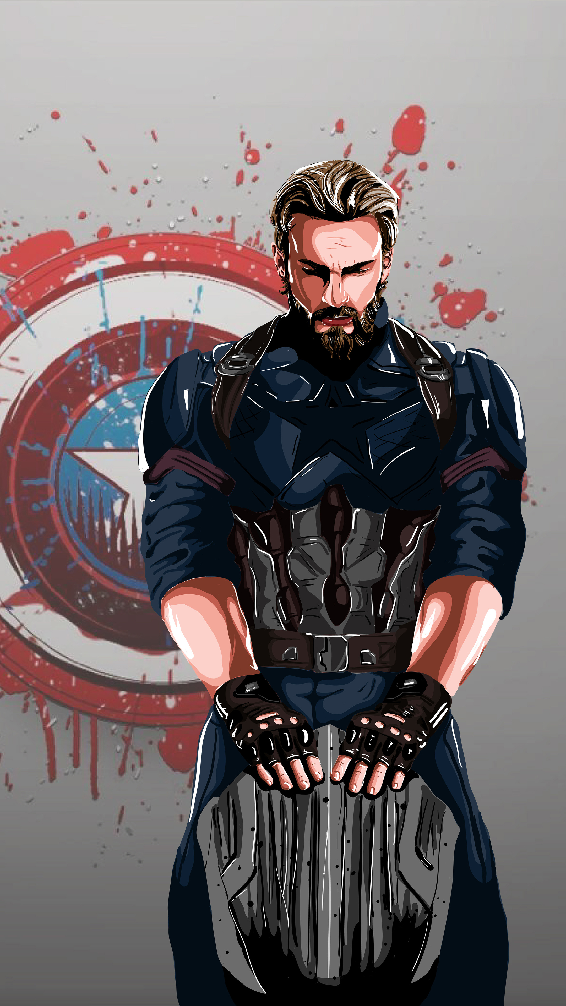 2160x3840 Captain America New Art 4k Sony Xperia X,XZ,Z5 Premium ,HD 4k ...