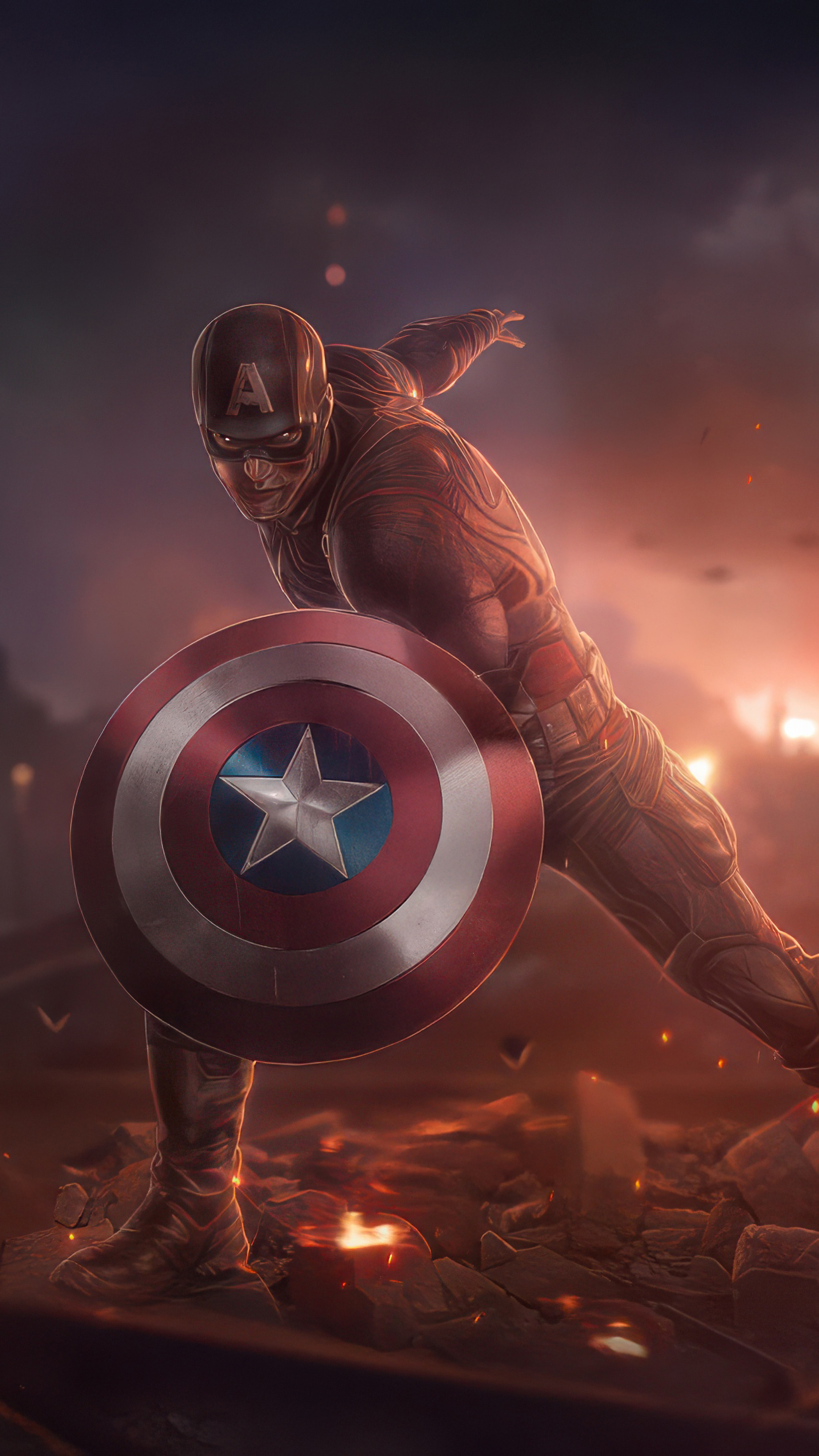 2160x3840 Captain America Rising Above Sony Xperia X,XZ,Z5 Premium ,HD ...