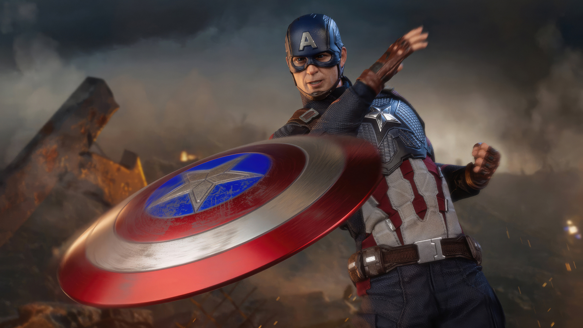 1920x1080 Captain America Throughing Shield 4k Laptop Full HD 1080P ,HD ...