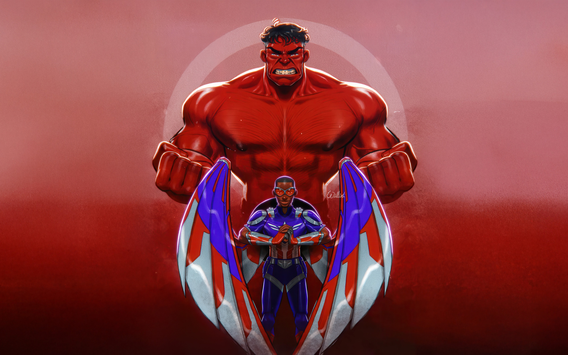 1920x1200 Captain America Vs Red Hulk A Fight For Justice 1080P ...