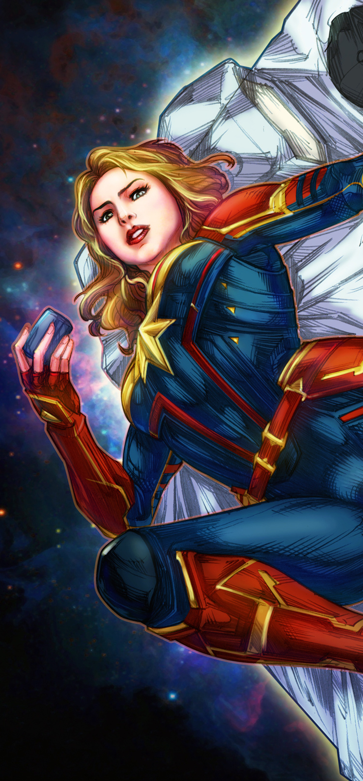 1242x2668 Captain Marvel Fanart Iphone XS MAX ,HD 4k Wallpapers,Images,Backgrounds,Photos and ...