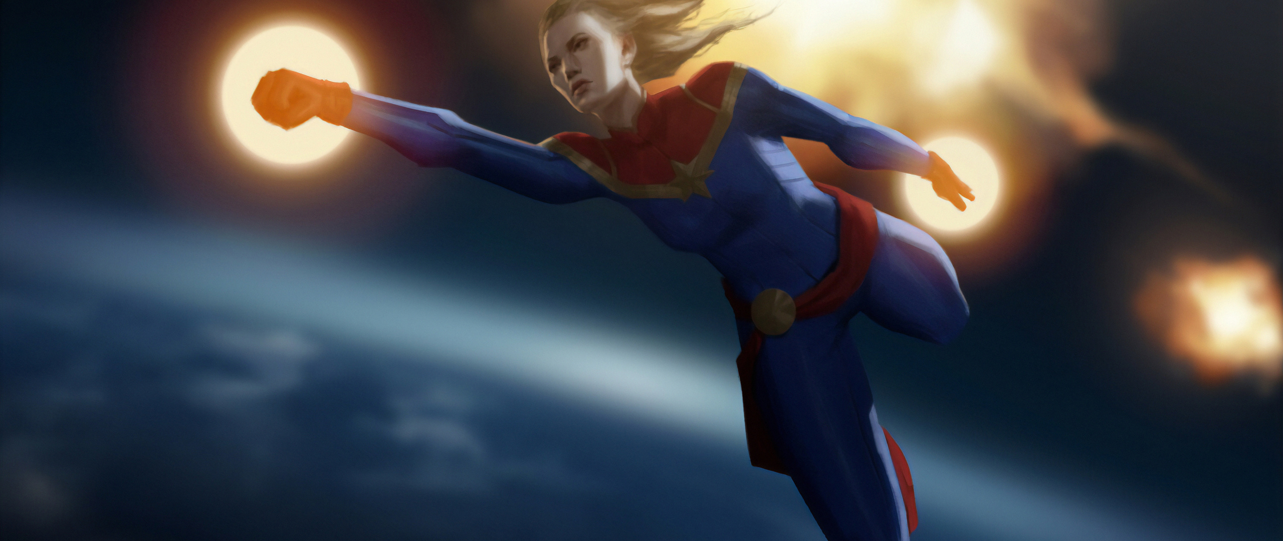 2560x1080 Captain Marvel Fly Wallpaper,2560x1080 Resolution HD 4k ...