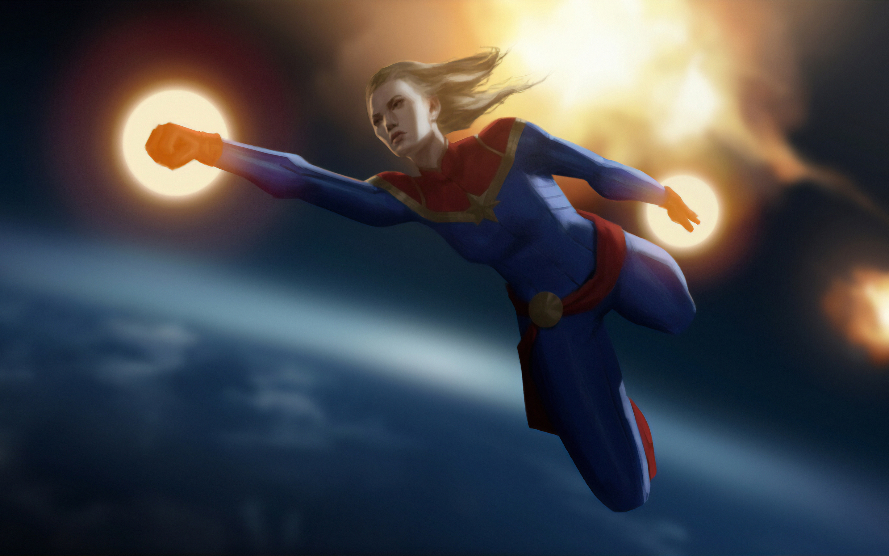 2880x1800 Captain Marvel Fly Macbook Pro Retina ,HD 4k Wallpapers ...