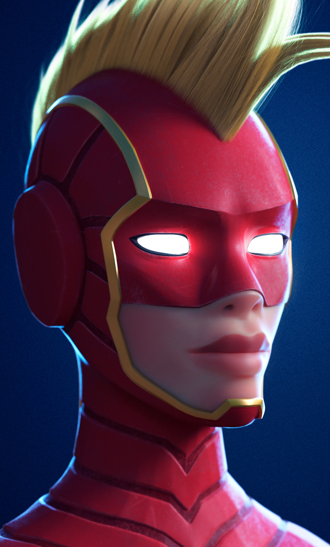 1280x2120 Captain Marvel Mask iPhone 6+ ,HD 4k Wallpapers,Images ...