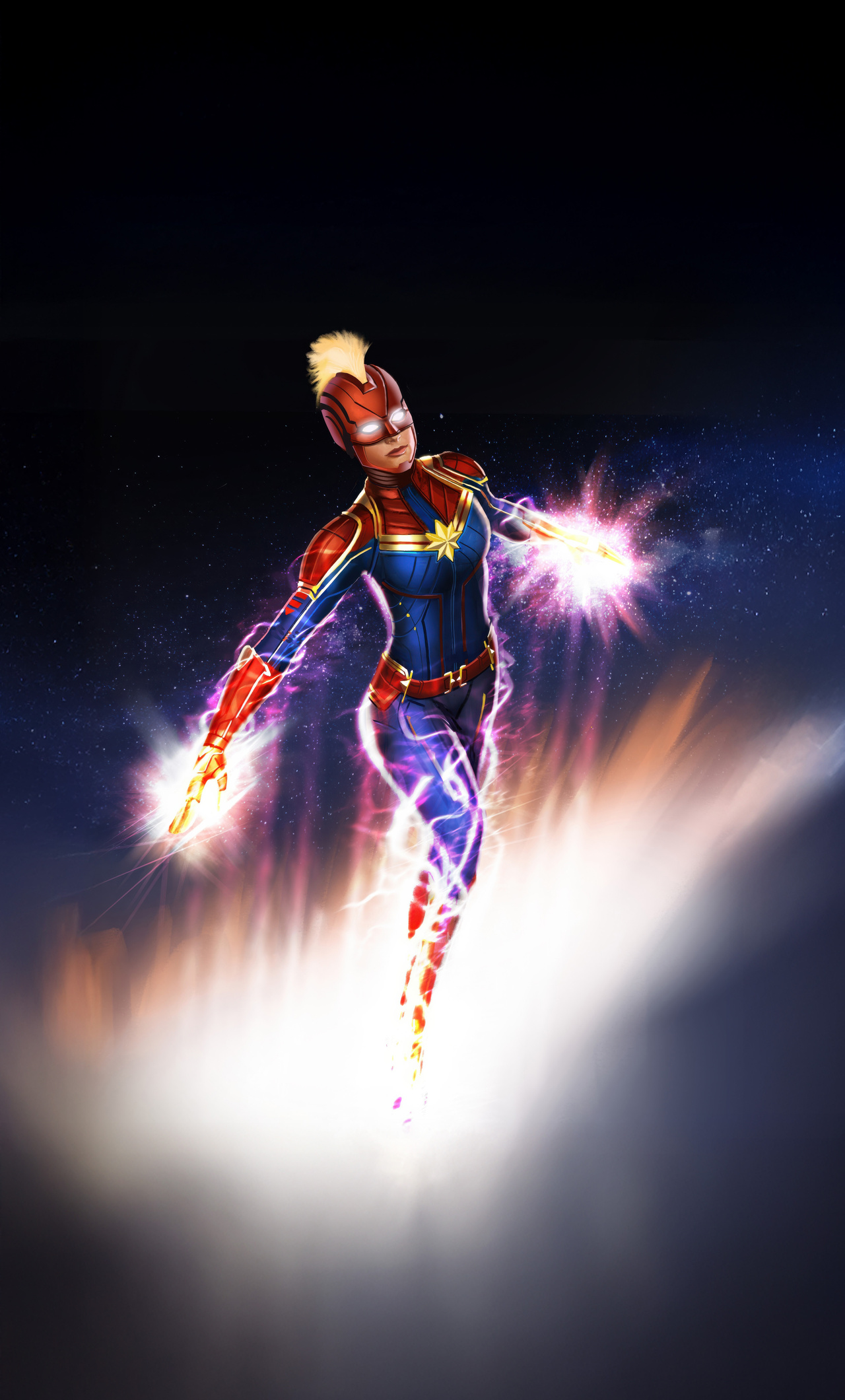 1280x2120 Captain Marvel Starforce Legend iPhone 6+ ,HD 4k Wallpapers ...