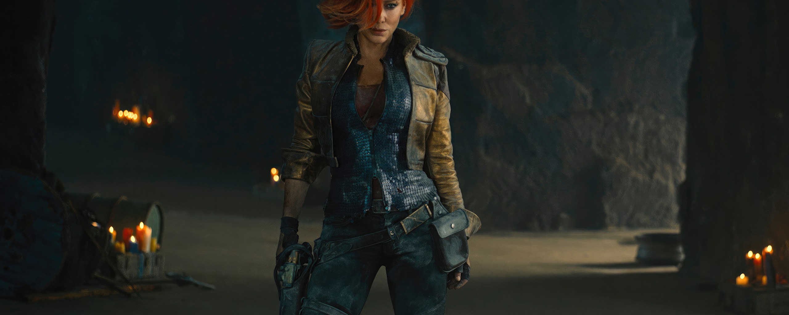 2560x1024 Cate Blanchett As Lilith In Borderlands Movie 2024 Wallpaper ...