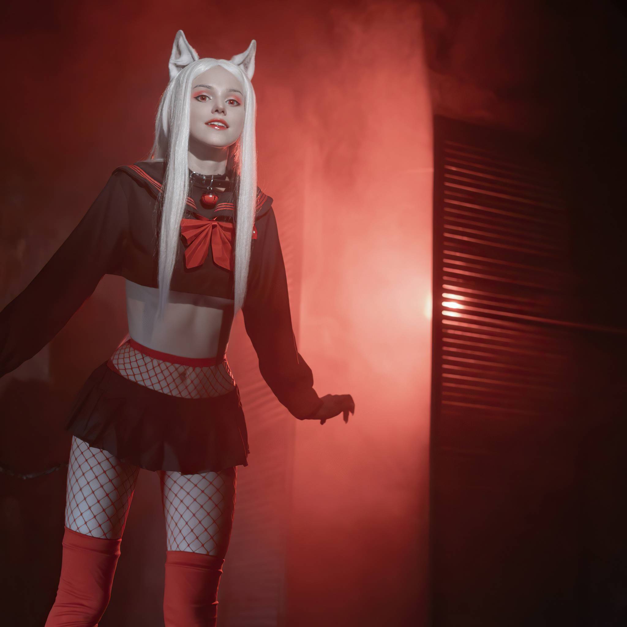 2048x2048 Cerberus Helltaker Cosplay Ipad Air ,HD 4k Wallpapers,Images ...