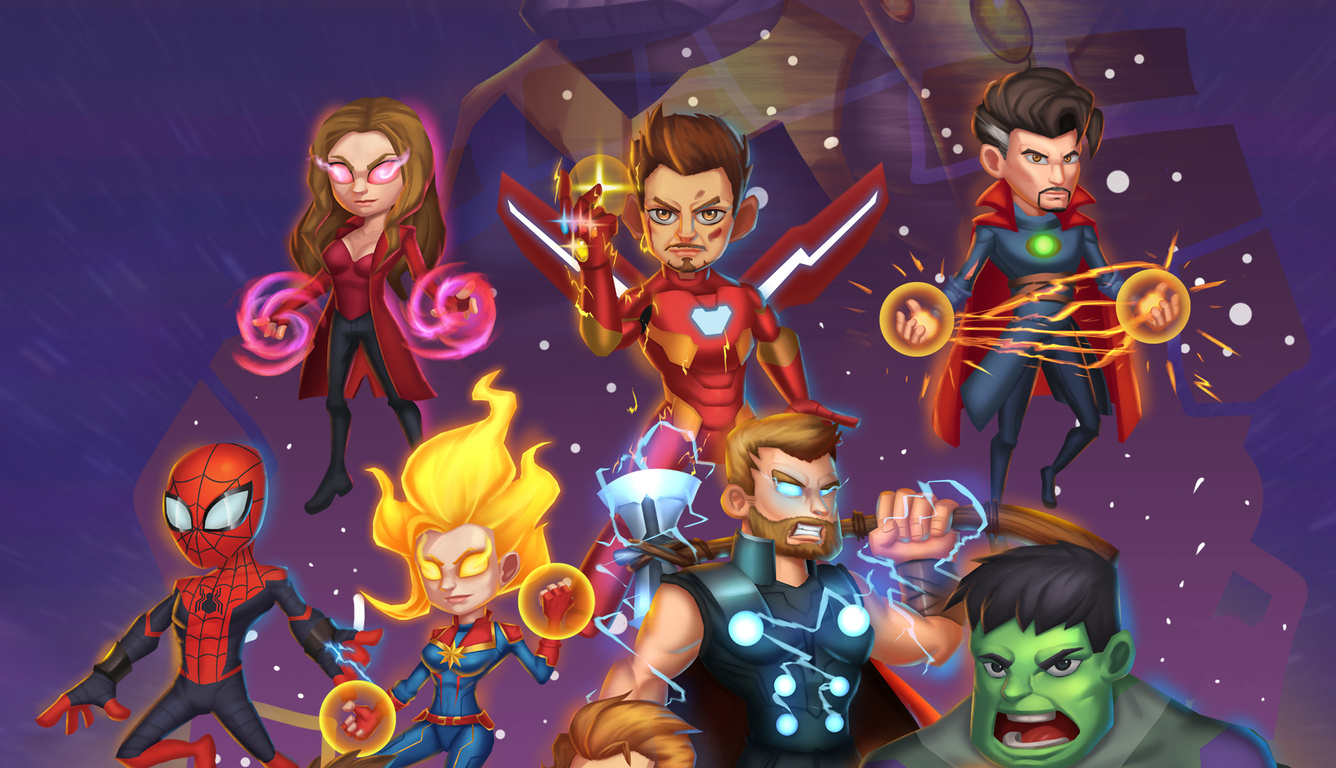 1336x768 Chibi Avengers Endgame Art Laptop HD ,HD 4k Wallpapers,Images ...
