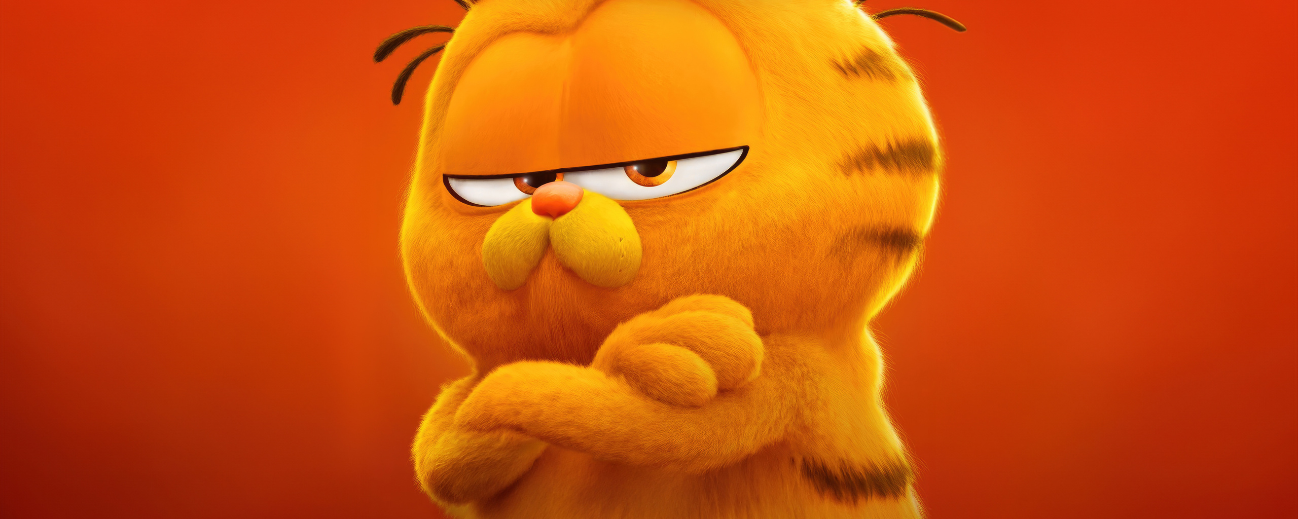 2560x1024 Chris Pratt As Garfield In The Garfield Movie Wallpaper ...