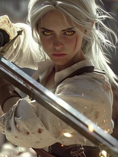 240x320 Ciri Warrior Spirit Unleashed Nokia 230, Nokia 215, Samsung ...