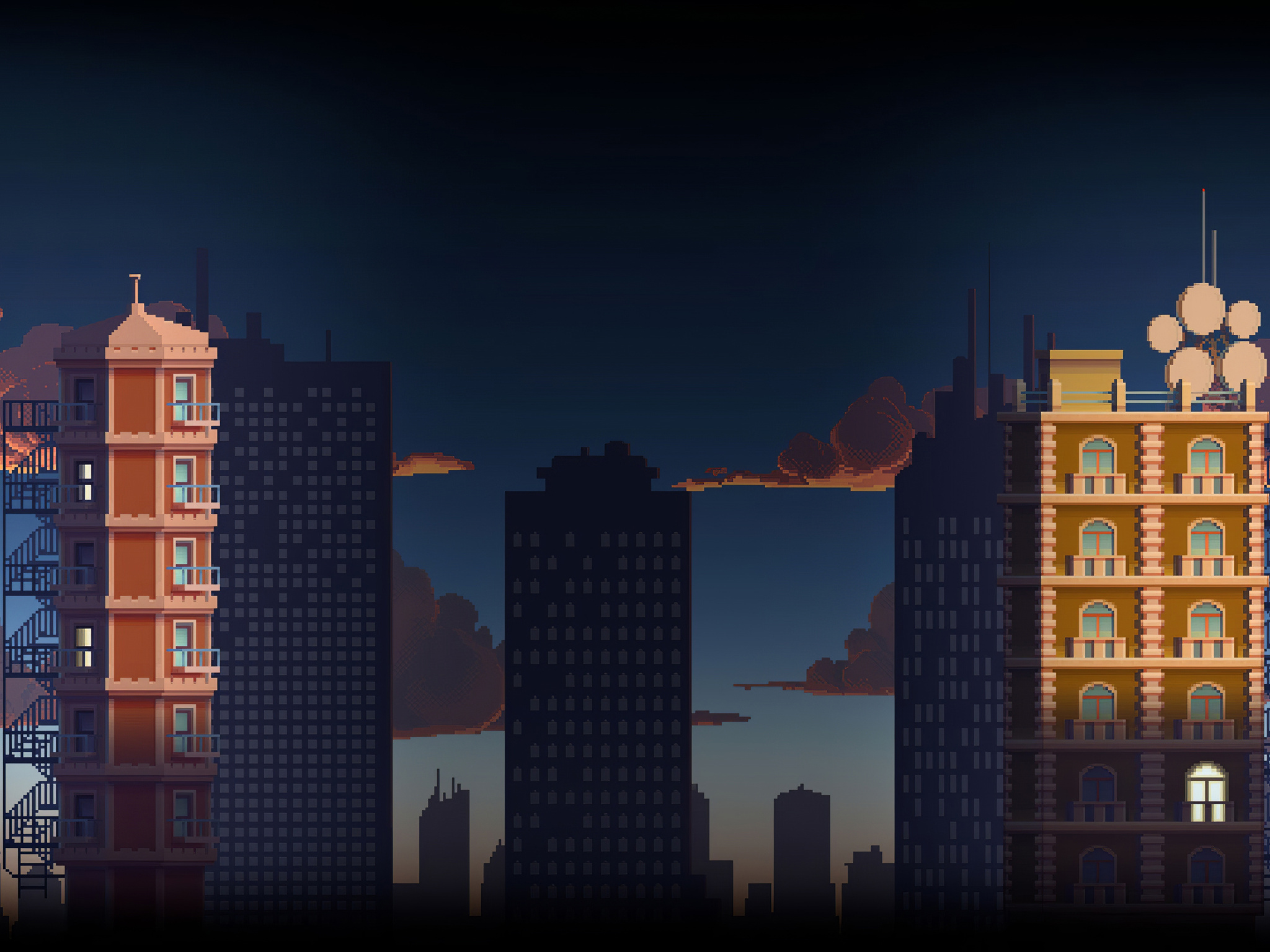2048x1536 City Buildings Pixel Art 4k 2048x1536 Resolution HD 4k ...