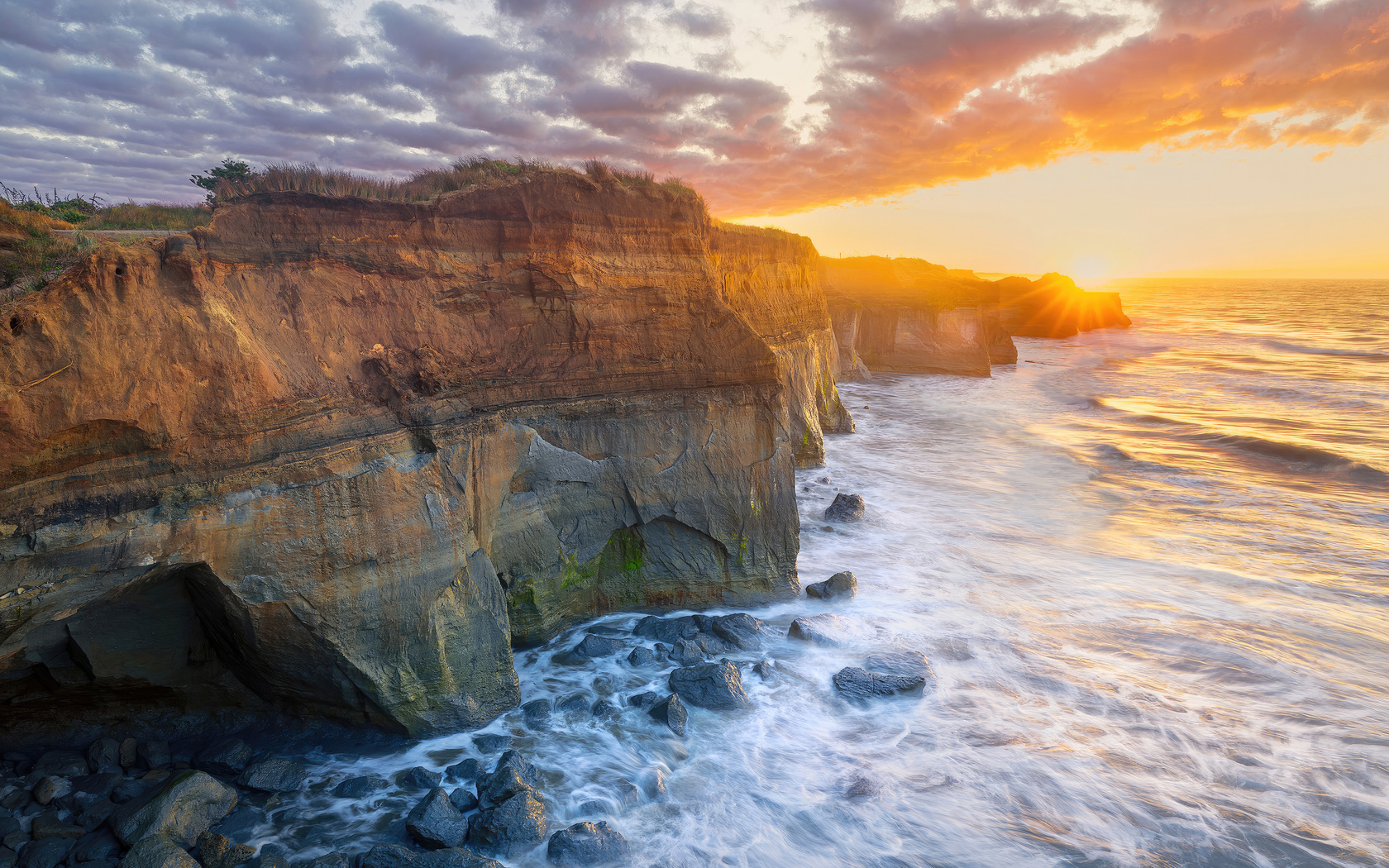 1680x1050 Cliffs At Waverley Beach Wallpaper,1680x1050 Resolution HD 4k ...