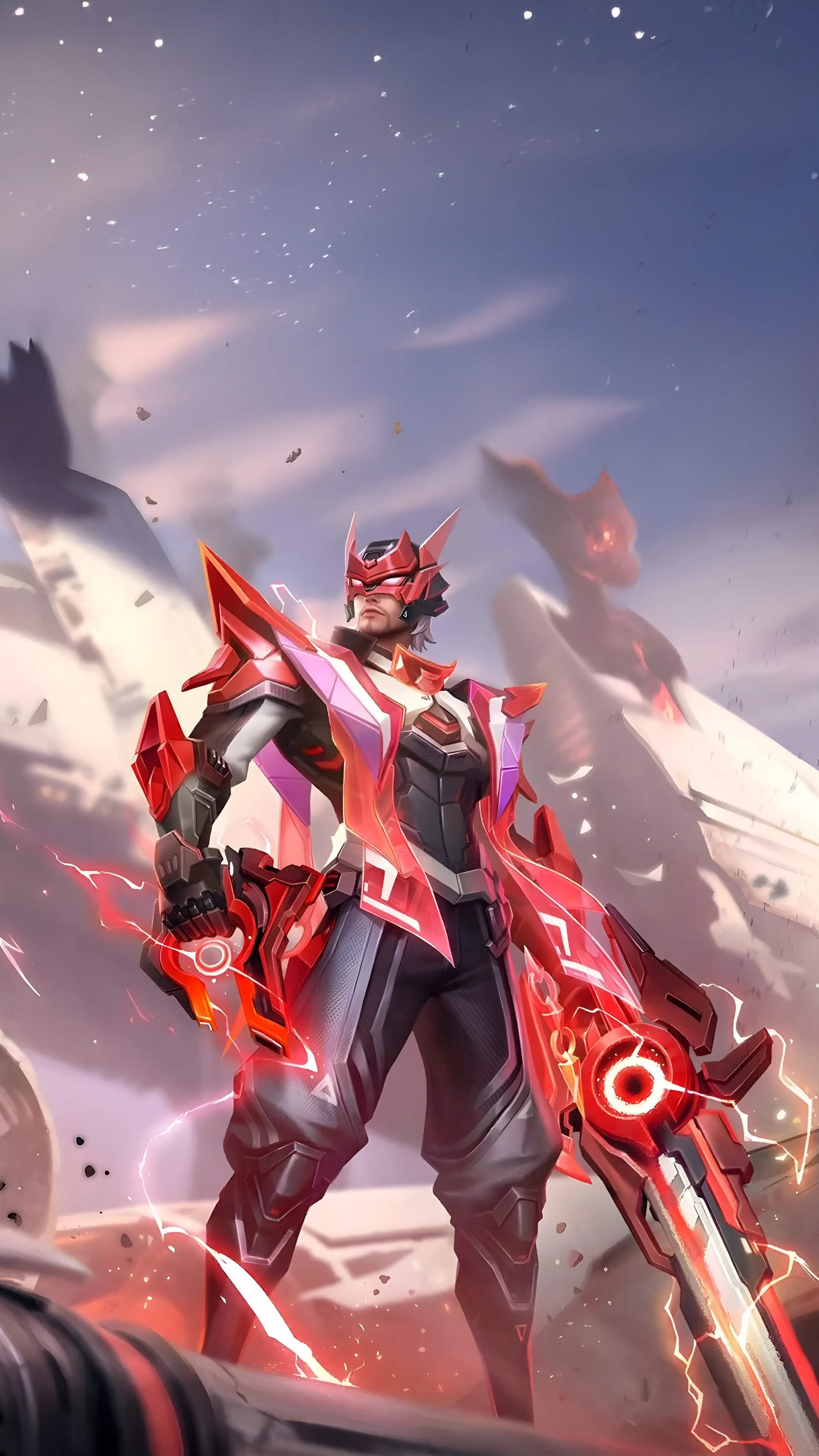 2160x3840 Clint Crimson Blast Skin In Mobile Legends Sony Xperia X,XZ ...