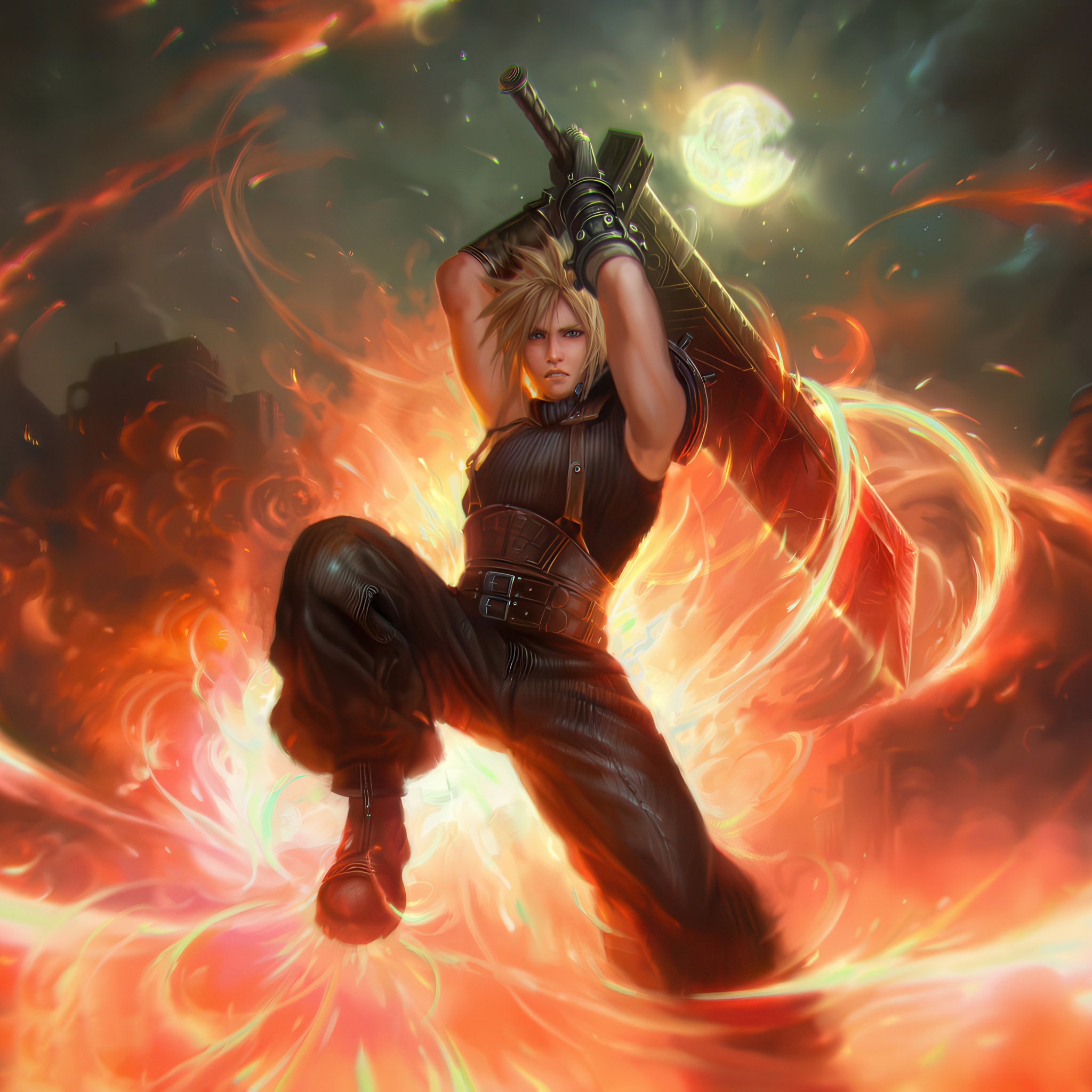 2048x2048 Cloud Strife Ex Soldier For Final Fantasy Ipad Air ,HD 4k ...