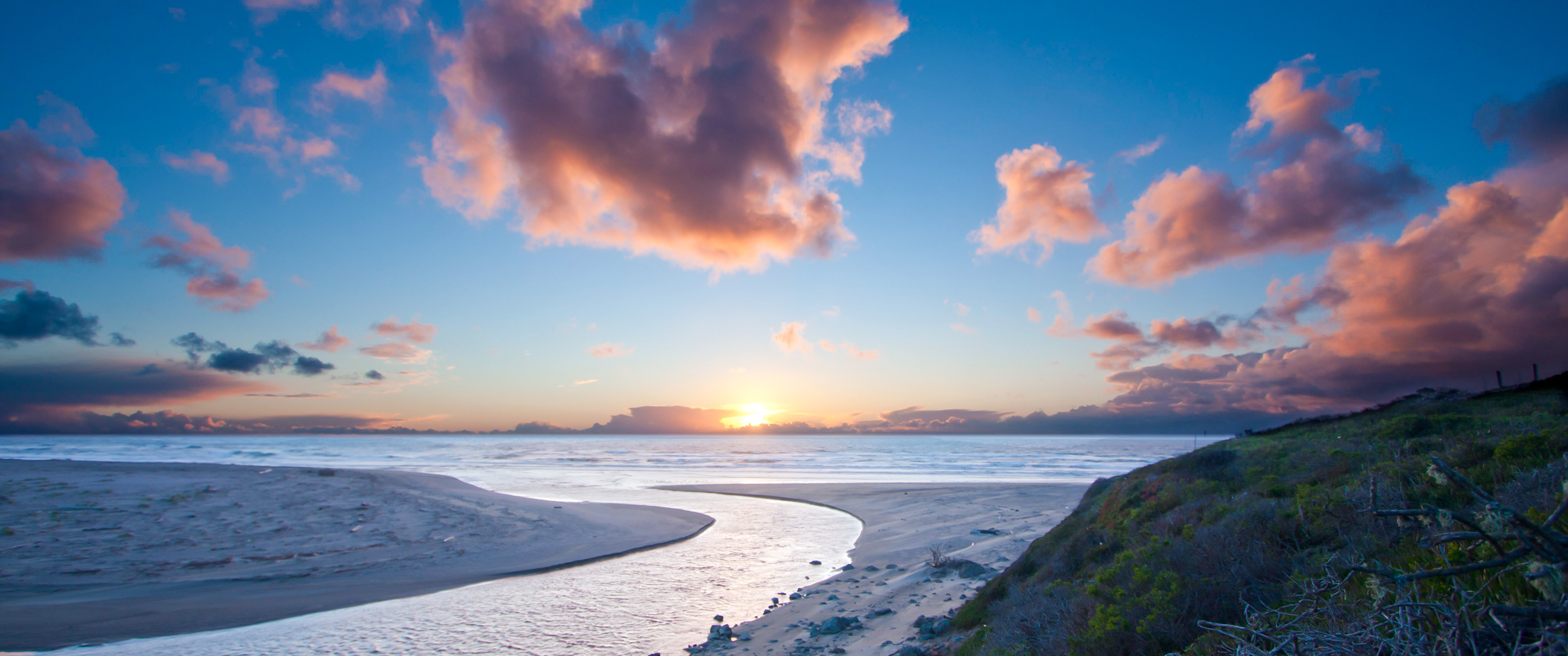 3440x1440 Clouds Beach Sea UltraWide Quad HD 1440P ,HD 4k Wallpapers ...