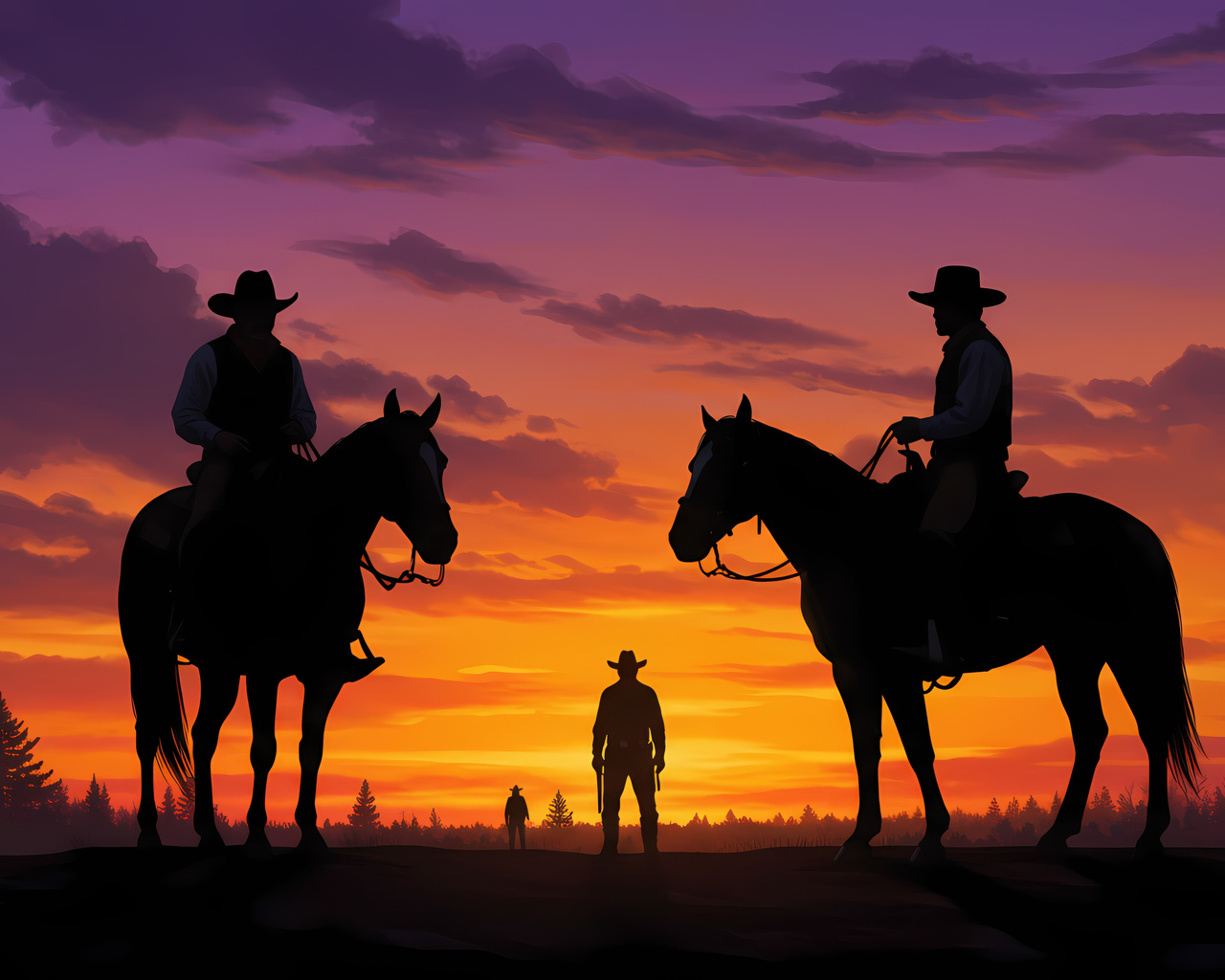 1280x1024 Cowboy Minimal 5k Wallpaper,1280x1024 Resolution HD 4k ...