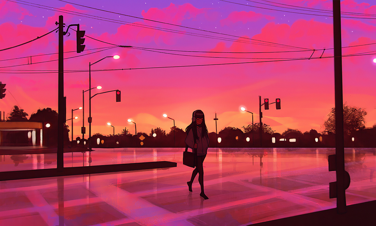 1280x768 Crosswalk Dark Evening 4k 1280x768 Resolution HD 4k Wallpapers ...