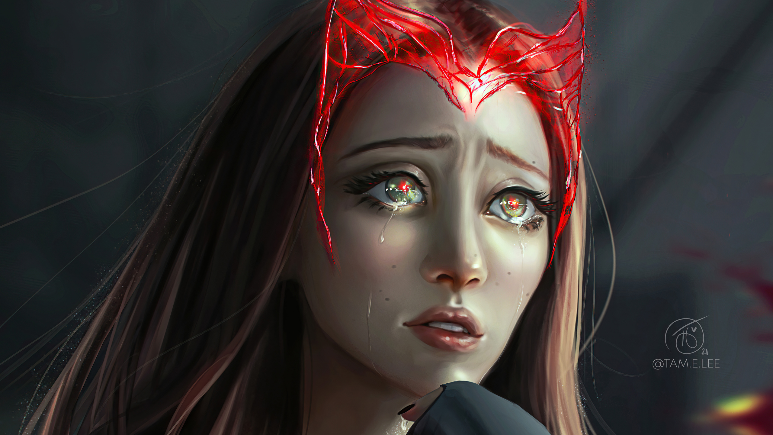 2560x1440 Crying Wanda Vision 5k 1440P Resolution ,HD 4k Wallpapers ...