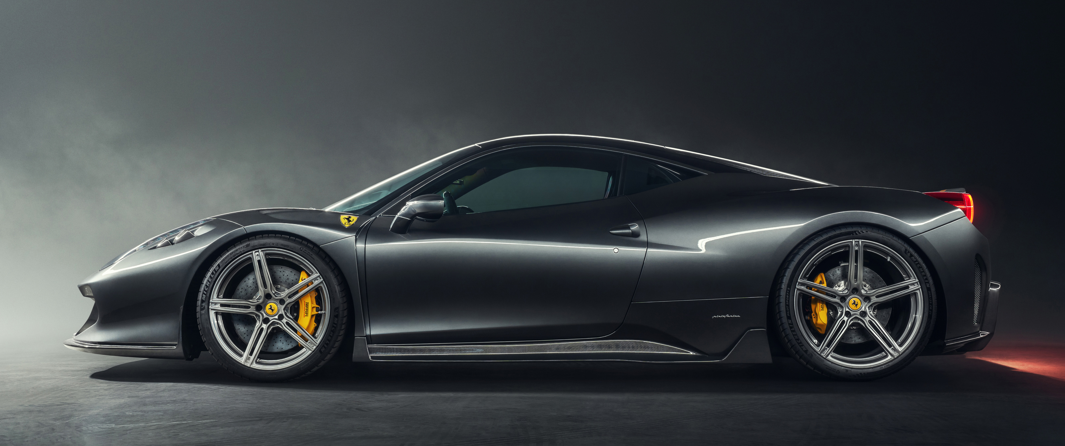 3440x1440 Ctr Ferrari 458 Carbon Aero Program Side View UltraWide Quad ...