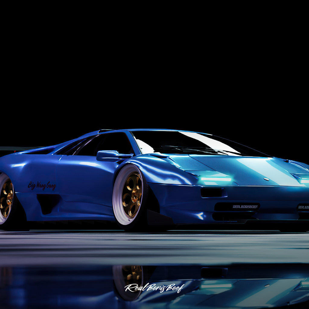 1024x1024 Custom Widebody Lamborghini Diablo 4k 2020 1024x1024 ...