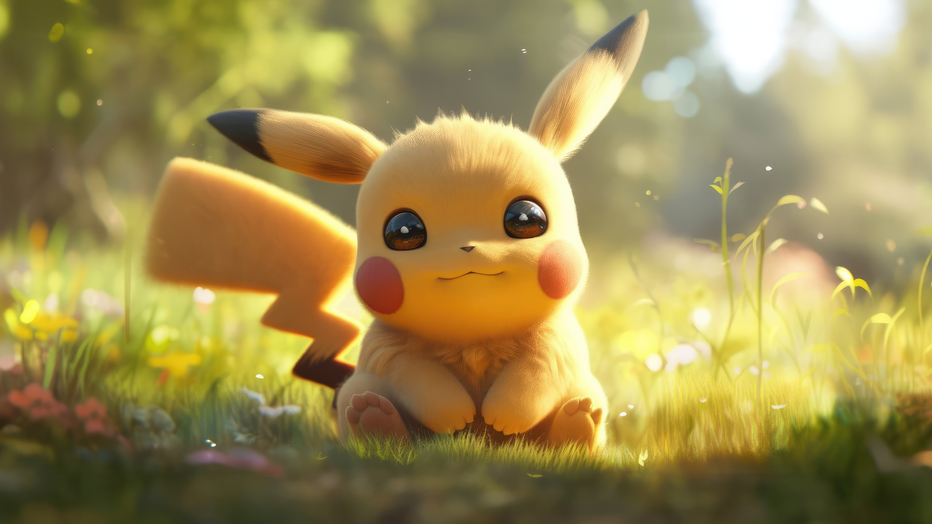 3840x2160 Cute Pikachu 4K HD 4k Wallpapers Images Backgrounds Photos