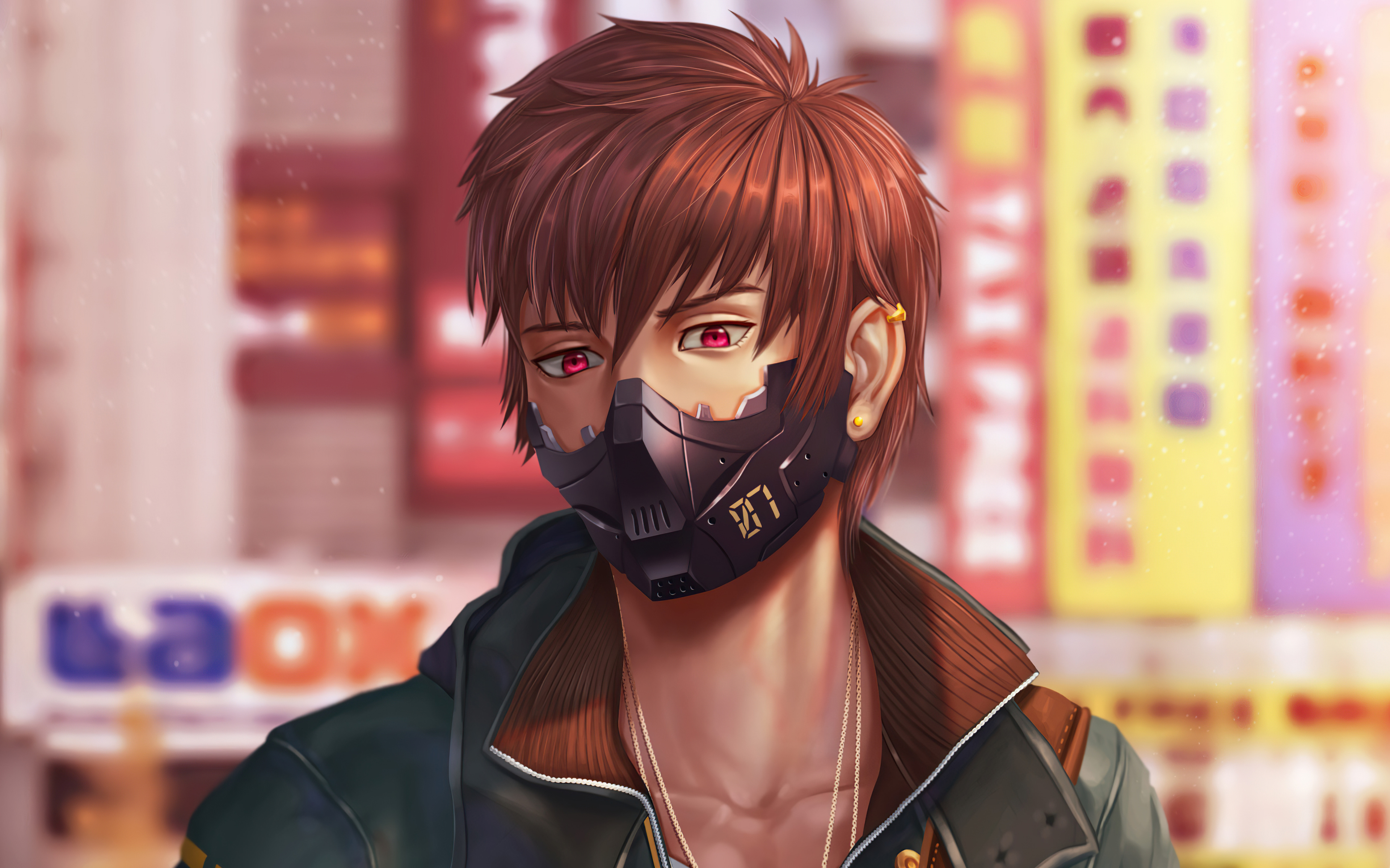 3840x2400 Cyber Boy Mask 4k 4K ,HD 4k Wallpapers,Images,Backgrounds ...