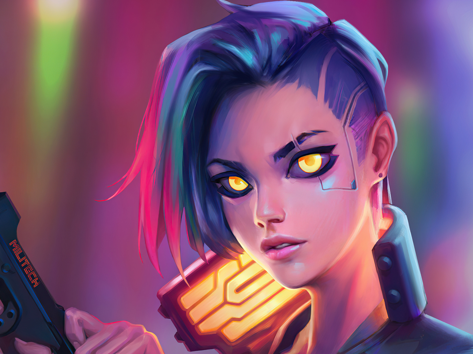 1600x1200 Cyber Eyes 5k Wallpaper,1600x1200 Resolution HD 4k Wallpapers ...