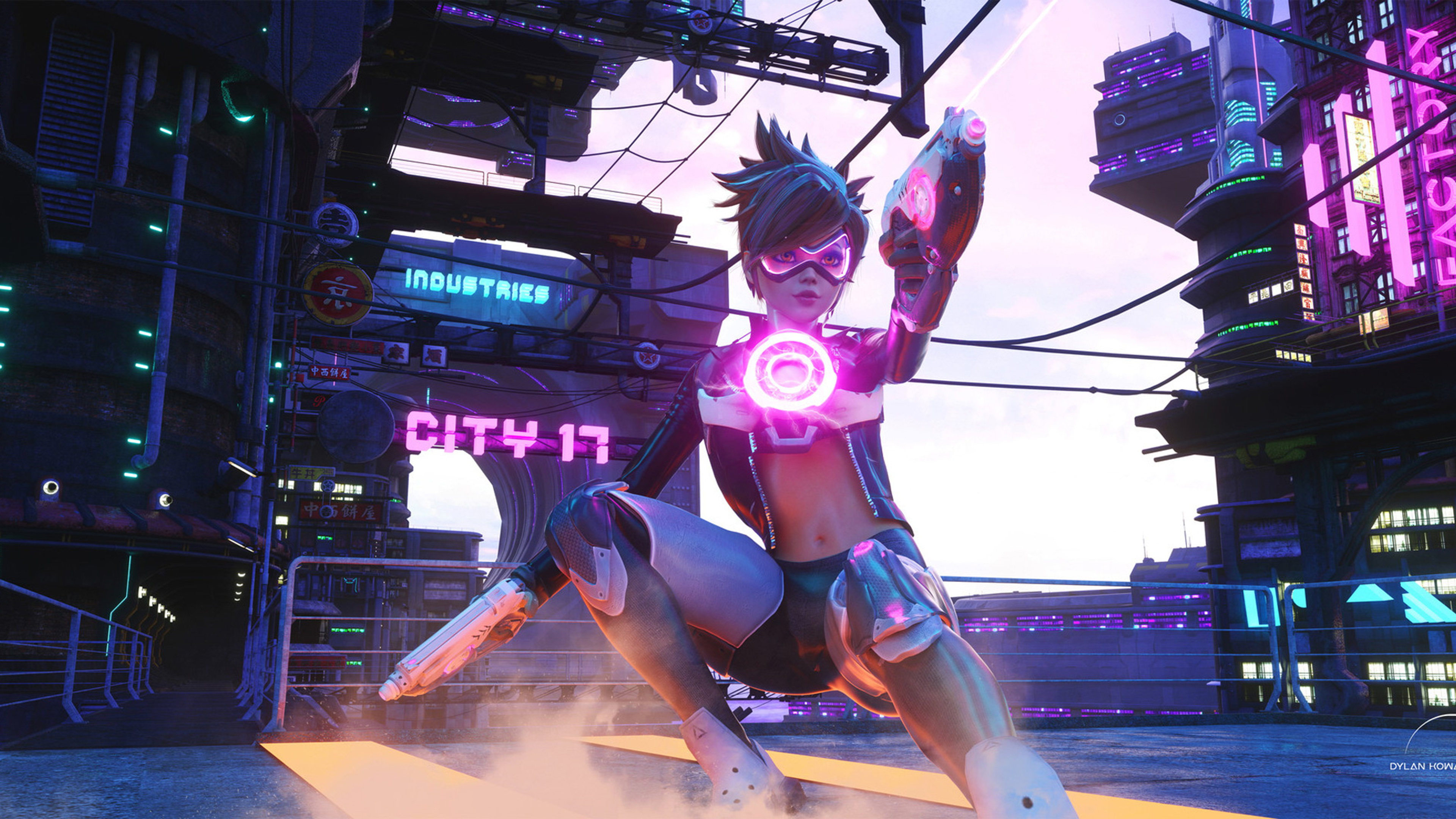 3840x2160 Cyber Tracer Overwatch 4K ,HD 4k Wallpapers,Images,Backgrounds,Photos and Pictures