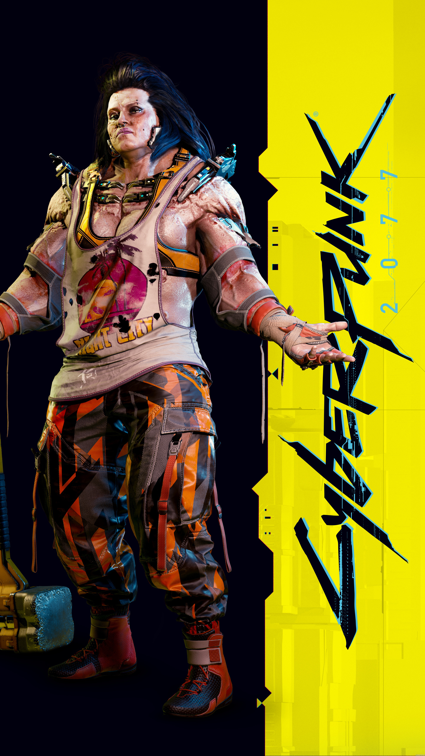 1440x2560 Cyberpunk 2077 Characters Samsung Galaxy S6,S7 ,Google Pixel ...
