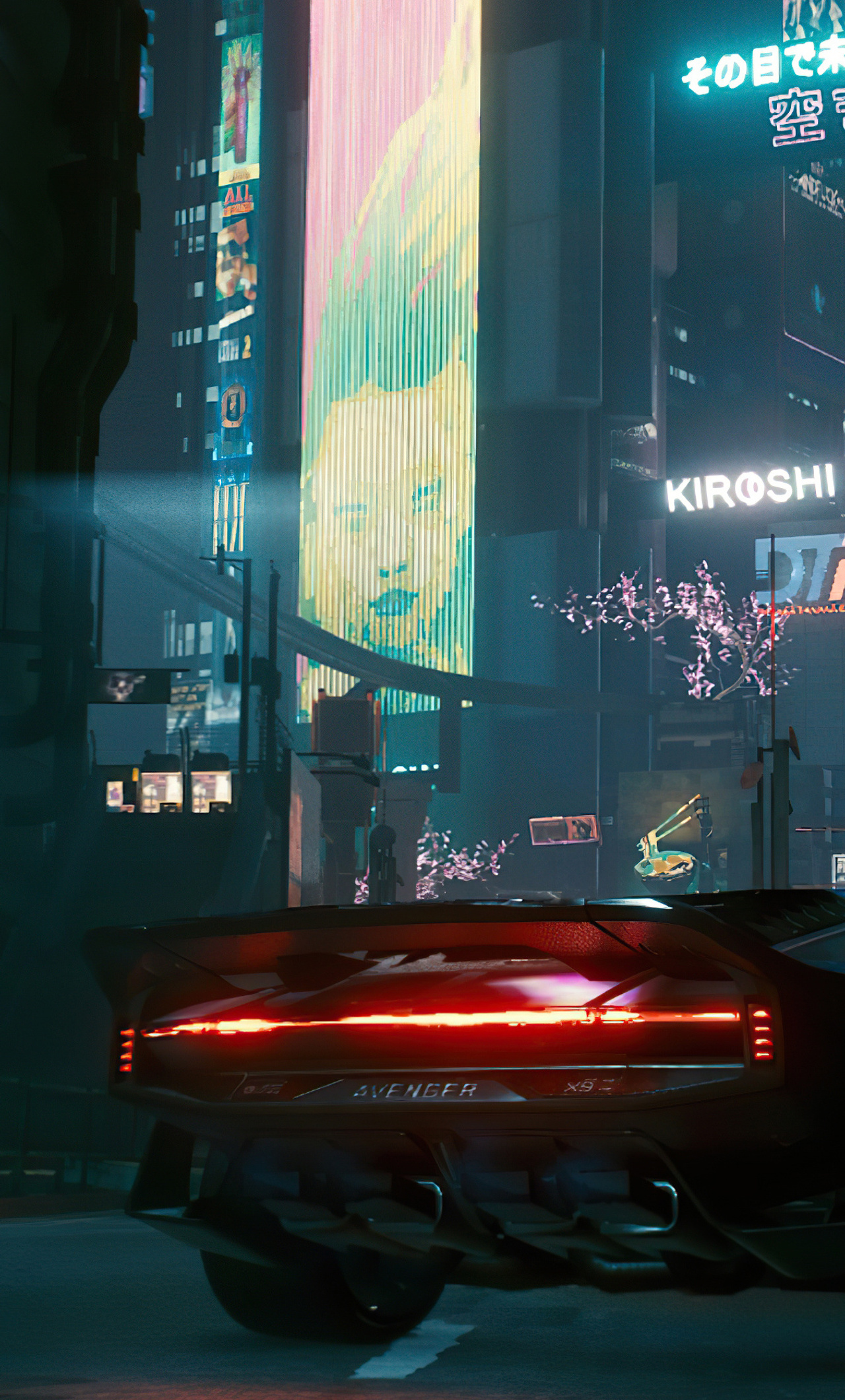 1280x2120 Cyberpunk 2077 Quadra Turbo R 740 Car iPhone 6+ ,HD 4k ...