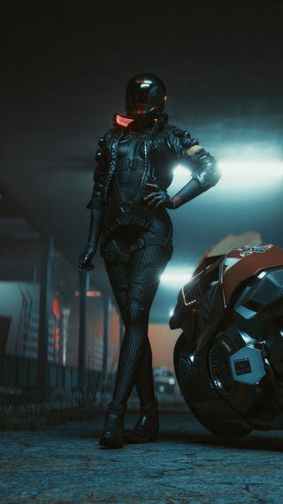 320x568 Cyberpunk 2077 Scifi Biker Girl Wallpaper,320x568 Resolution HD ...