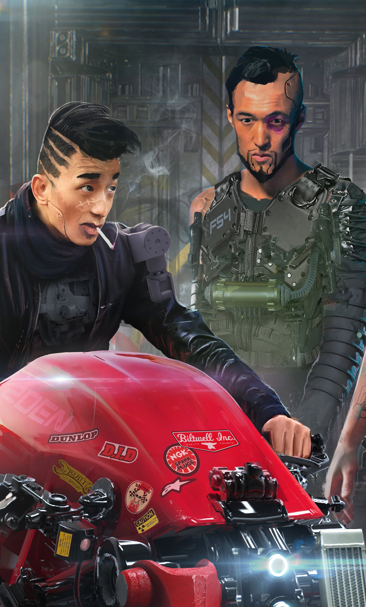 1280x2120 Cyberpunk Cyborg Motorcycle Robot Robots Scifi 8k iPhone 6 ...