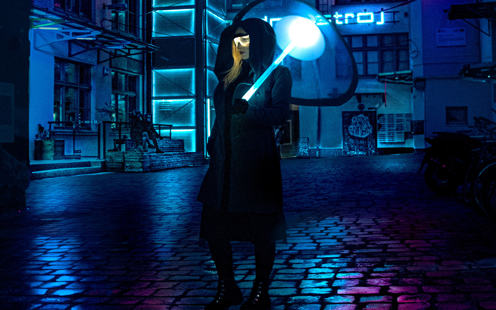 1920x1200 Cyberpunk Girl Umbrella 4k 1080P Resolution ,HD 4k Wallpapers ...