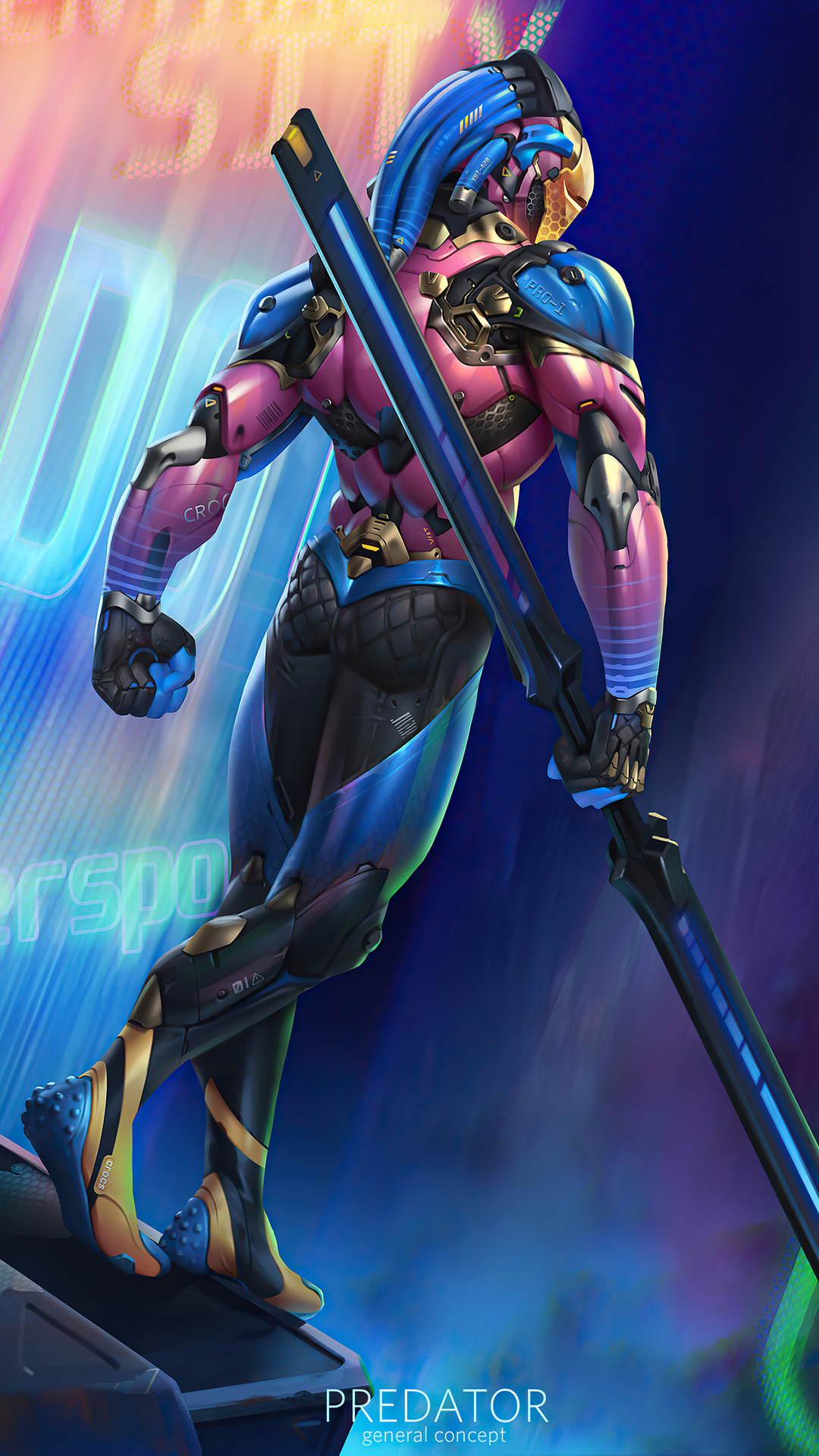 1080x1920 Cyberpunk Style Predator 4k Iphone 7,6s,6 Plus, Pixel xl ,One ...