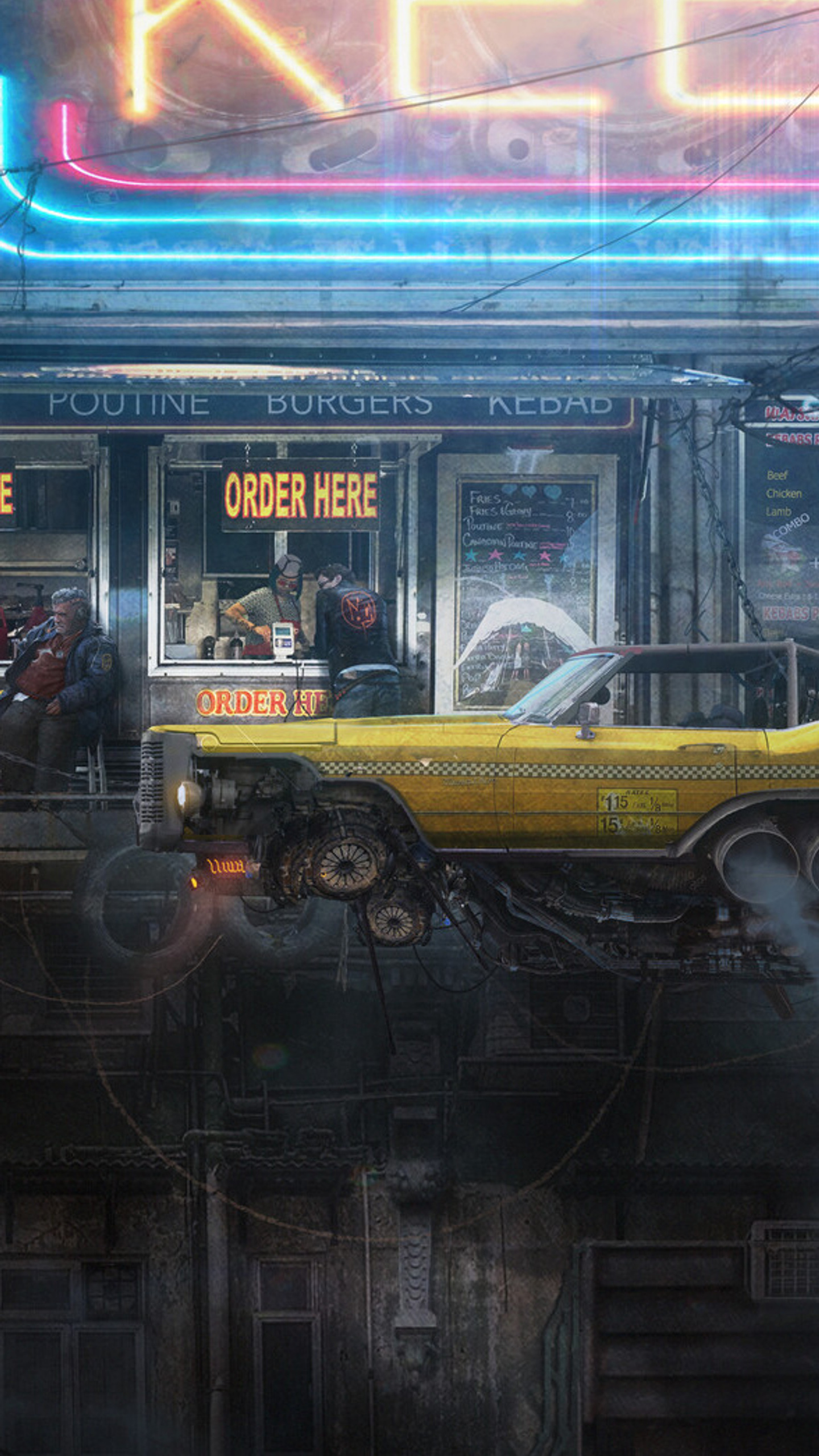 1440x2560 Cyborg Car Future Samsung Galaxy S6,S7 ,Google Pixel XL ...