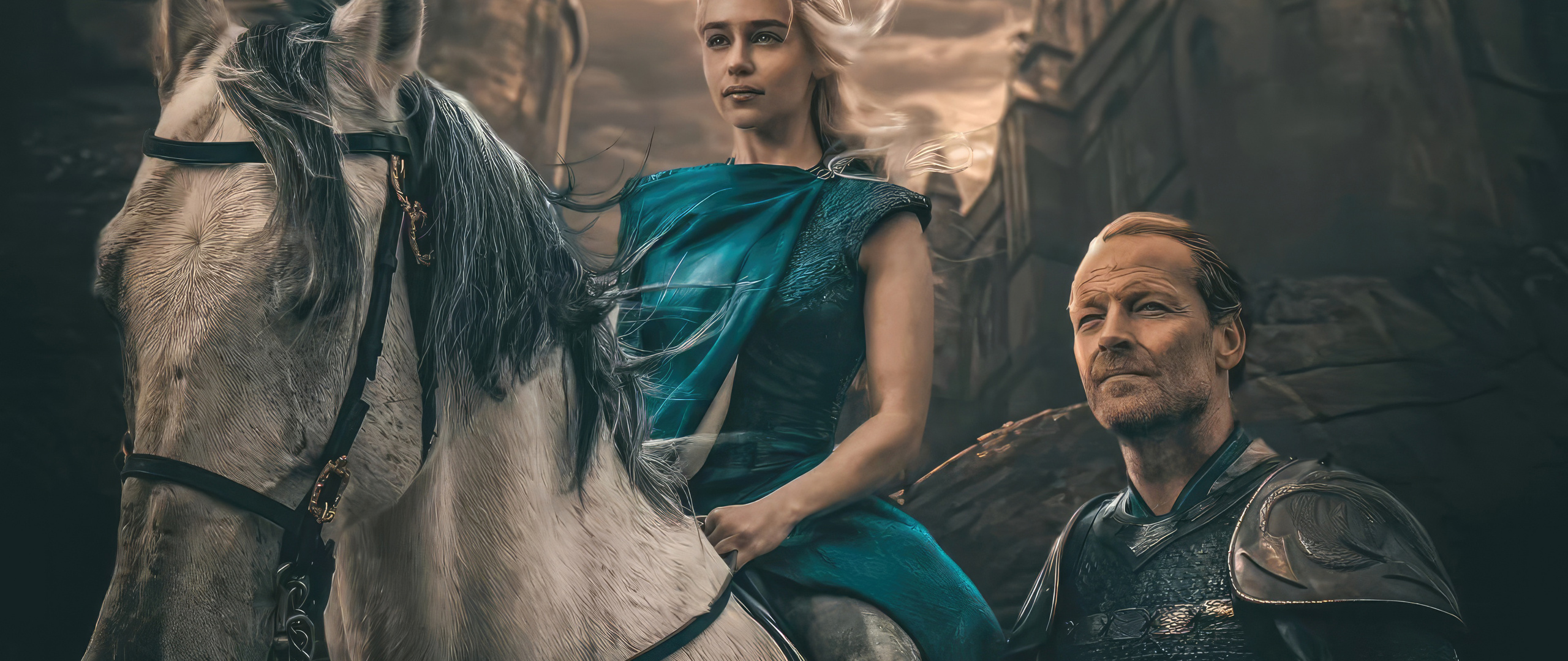 2560x1080 Daenerys Targaryen And Jorah Mormont Wallpaper,2560x1080 ...
