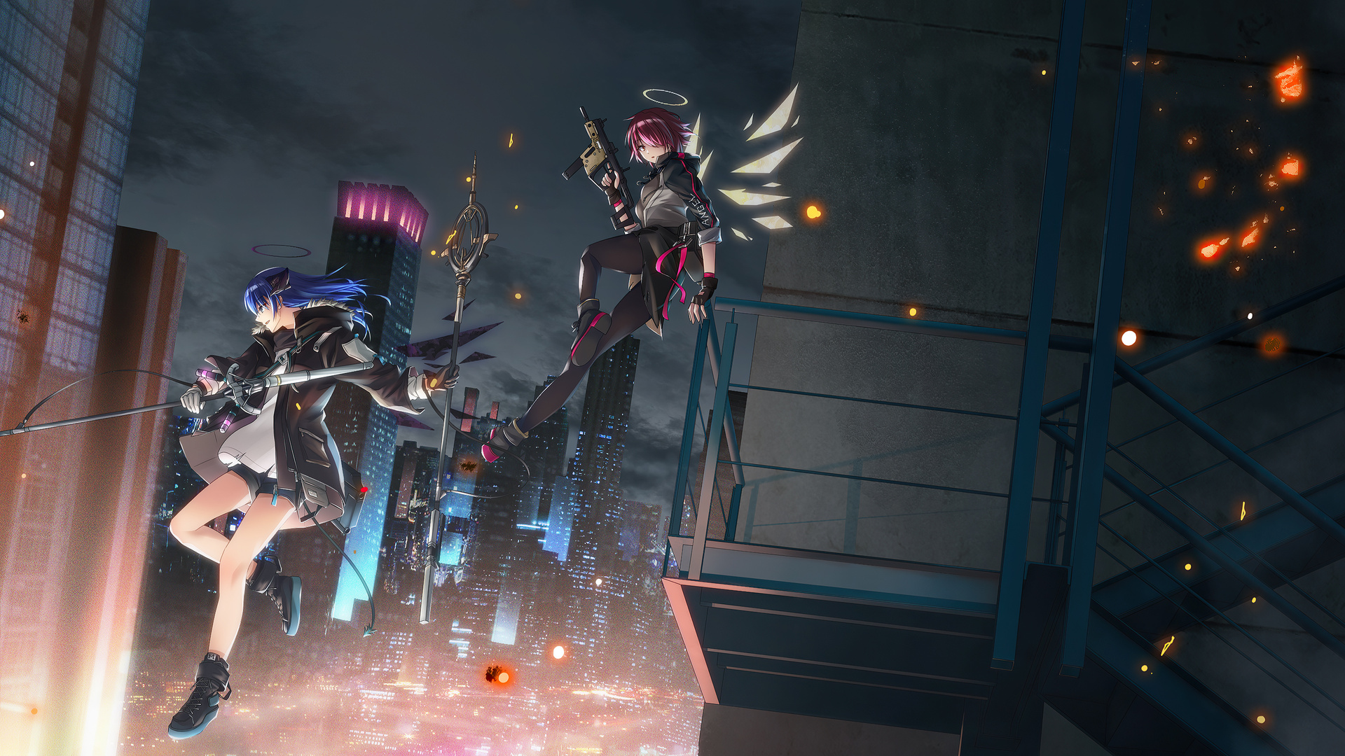 1920x1080 Dance In The Hustle And Bustle Arkinghts Mostima Exia 4k ...