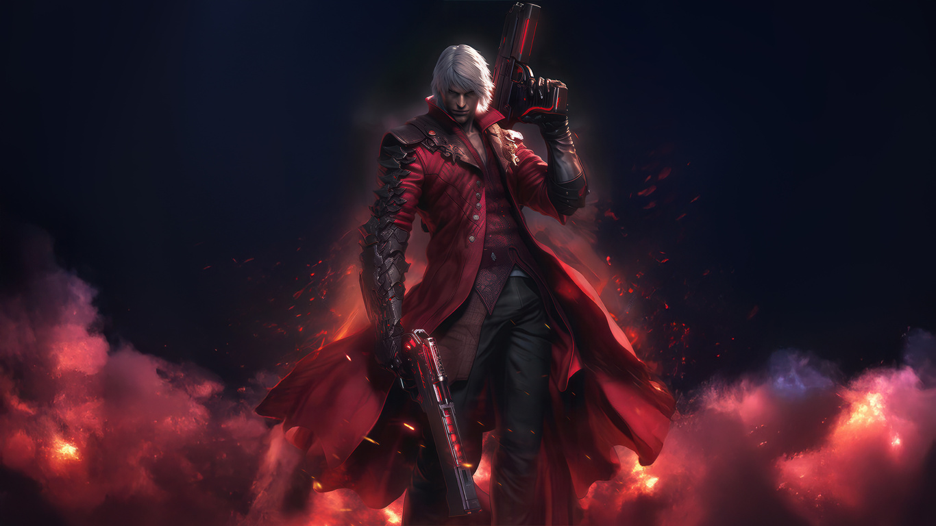 1366x768 Dante In Devil May Cry 5 Game 2025 Laptop HD ,HD 4k Wallpapers,Images,Backgrounds ...