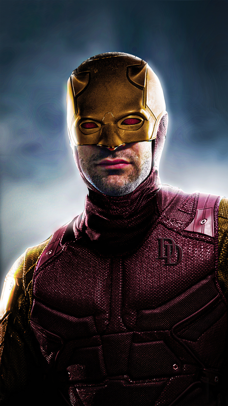 750x1334 Daredevil Red Yellow Suit iPhone 6, iPhone 6S, iPhone 7 ,HD 4k ...