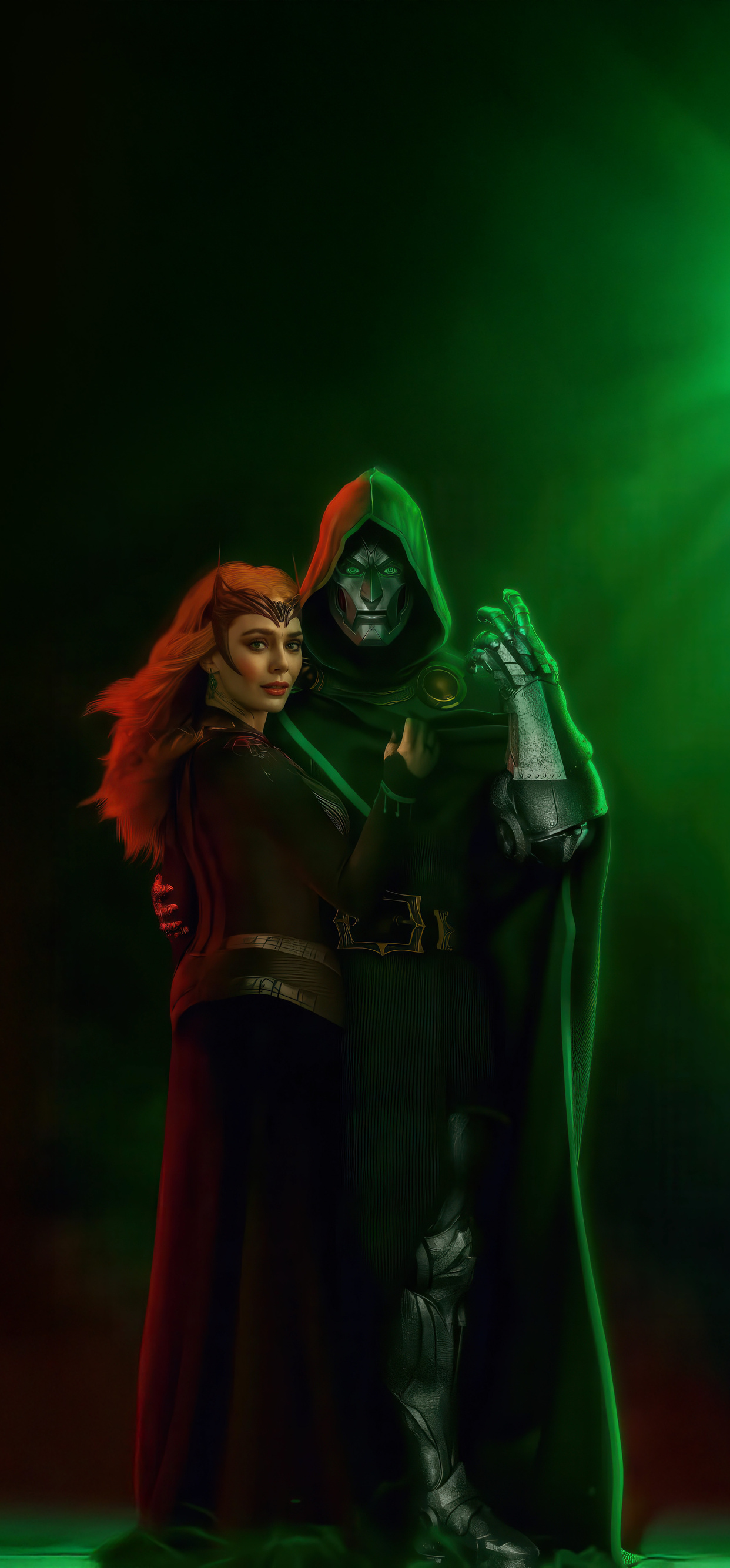 1242x2668 Dark Alliance Doctor Doom And Scarlet Witch Iphone XS MAX ,HD 4k Wallpapers,Images ...