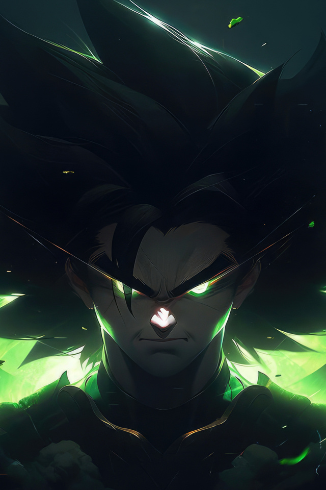 640x960 Dark Angel Broly Art iPhone 4, iPhone 4S ,HD 4k Wallpapers ...