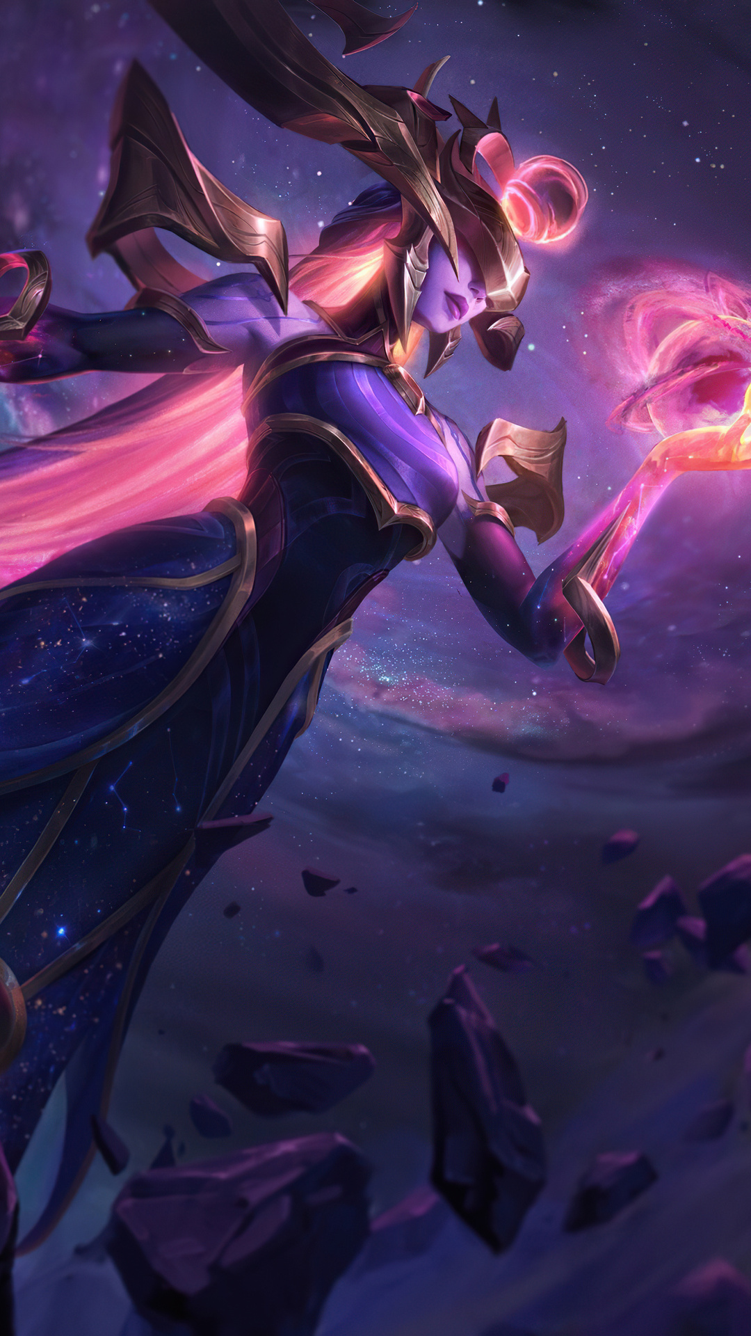 1080x1920 Dark Cosmic Lissandra League Of Legends 5k Iphone 7,6s,6 Plus ...