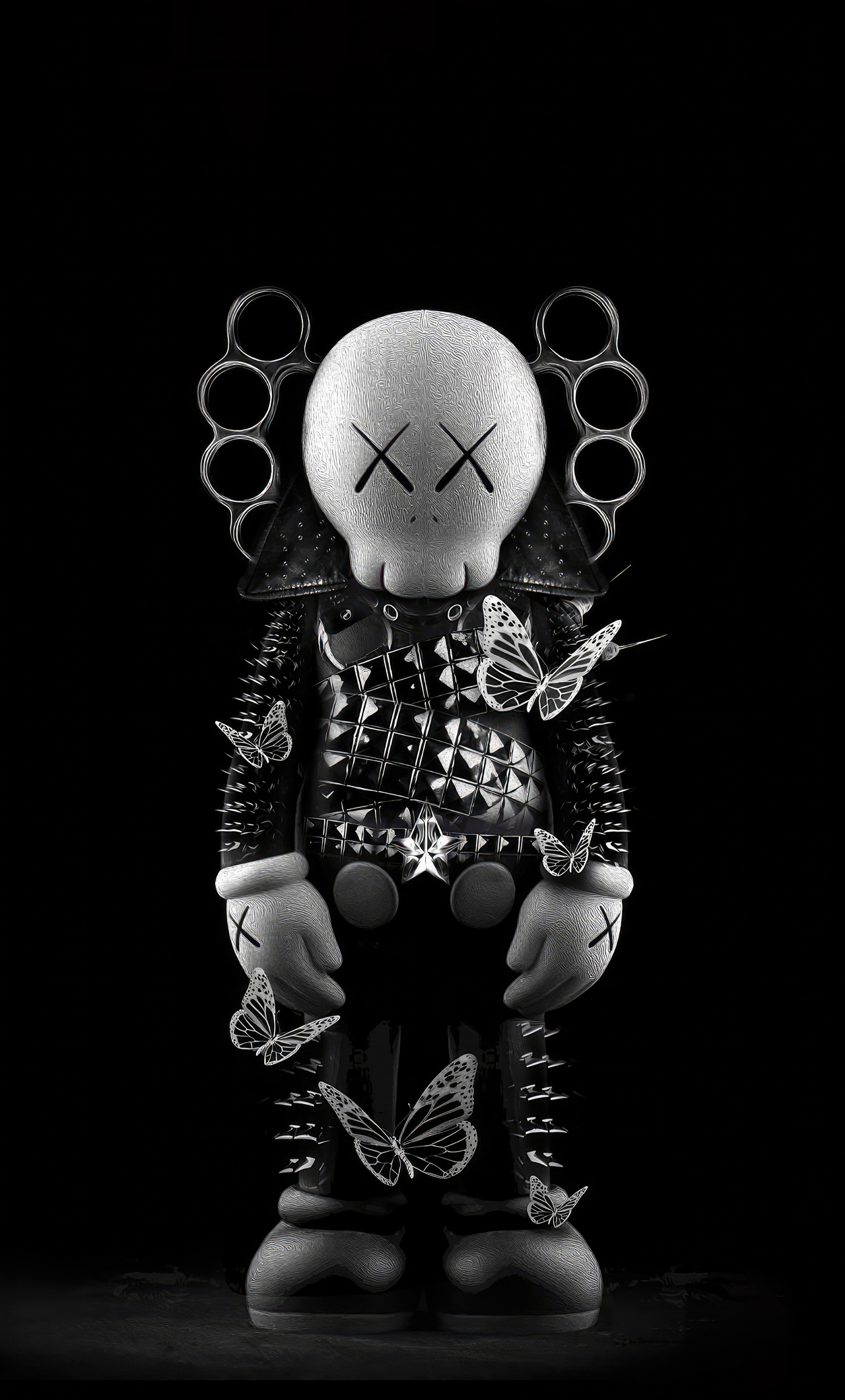 1280x2120 Dark Kaws Black iPhone 6+ ,HD 4k Wallpapers,Images ...