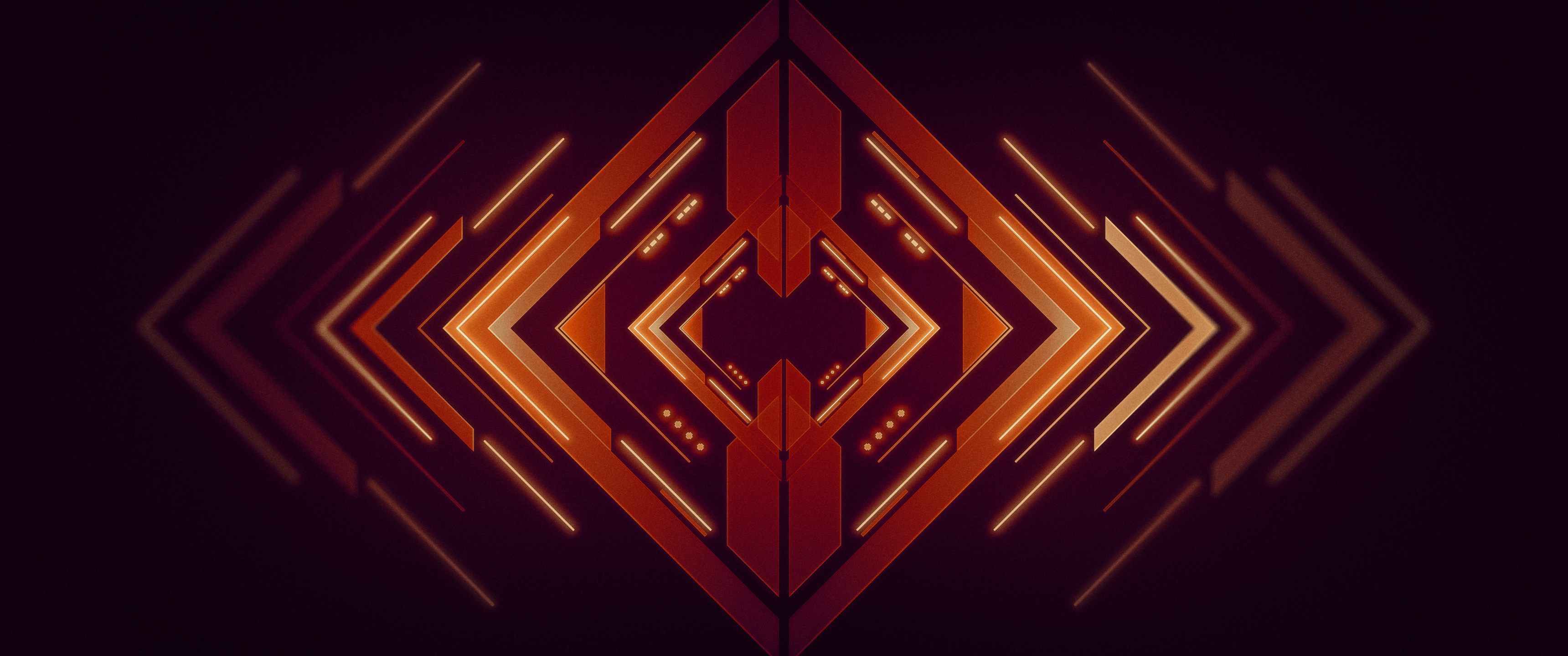3440x1440 Dark Orange And Red Abstract Pattern UltraWide Quad HD 1440P ...