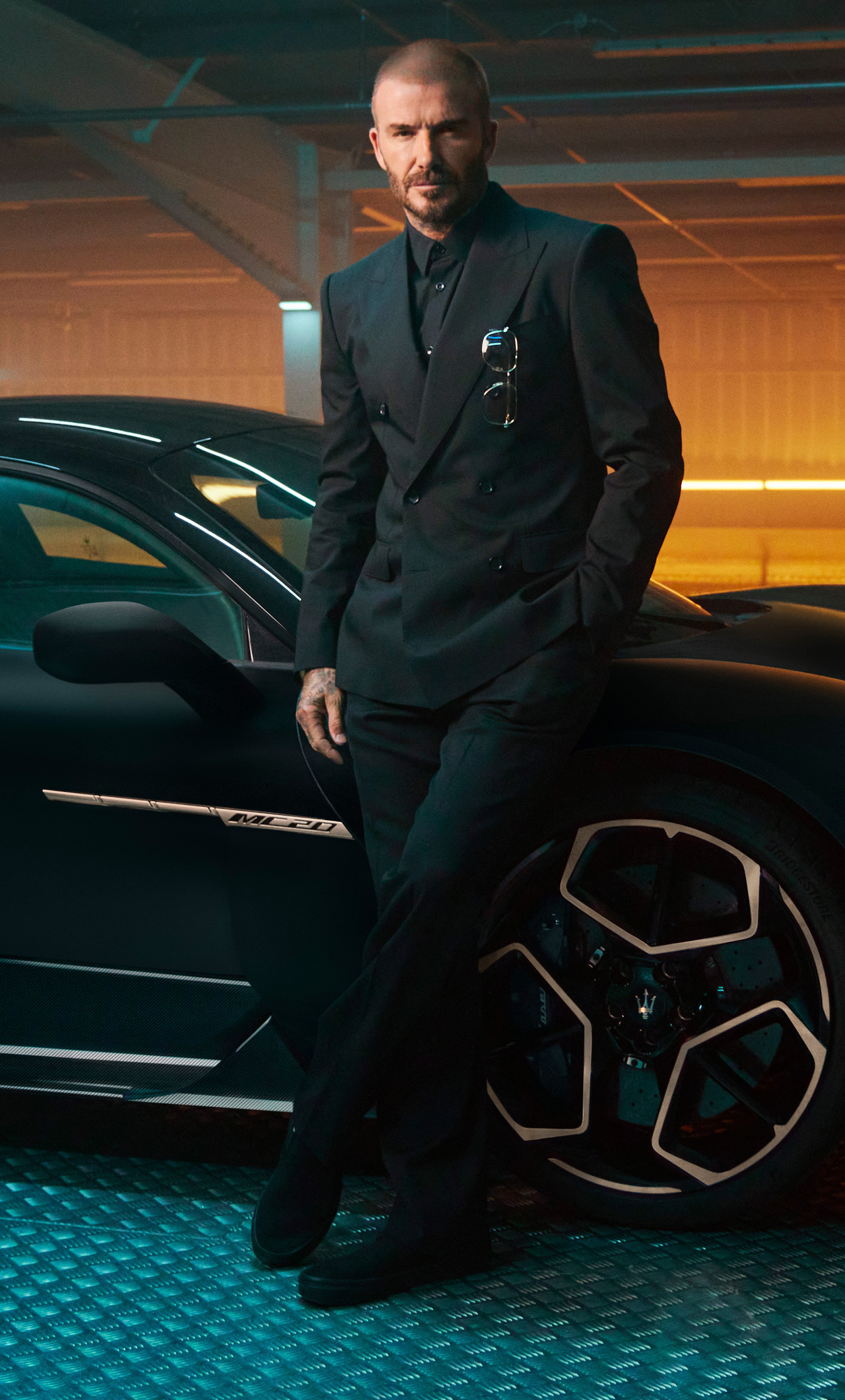 1280x2120 David Beckham Maserati Mc20 Coupe Fuoriserie Edition 2023 ...
