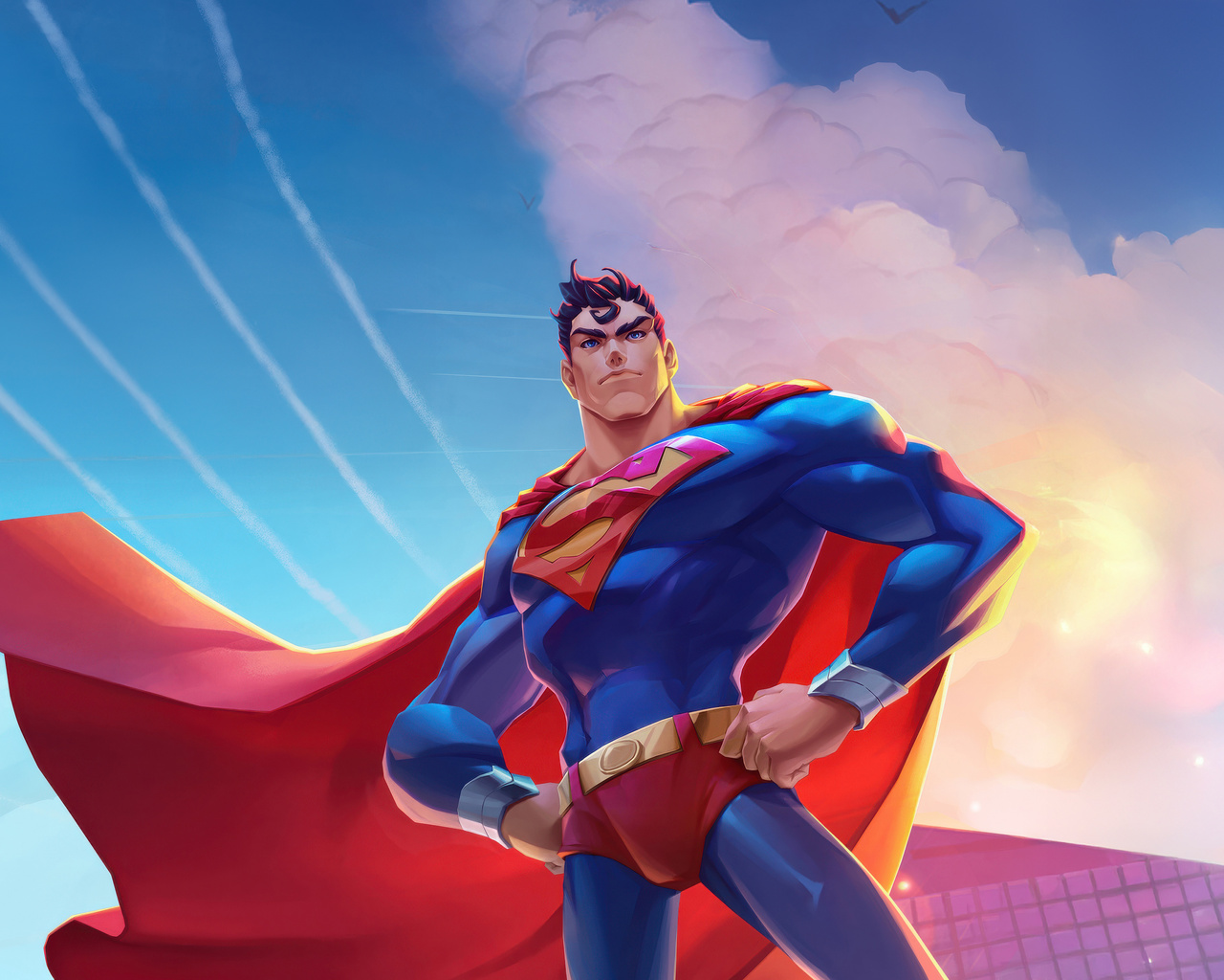 1280x1024 Dc Superman World Collide Wallpaper,1280x1024 Resolution HD ...