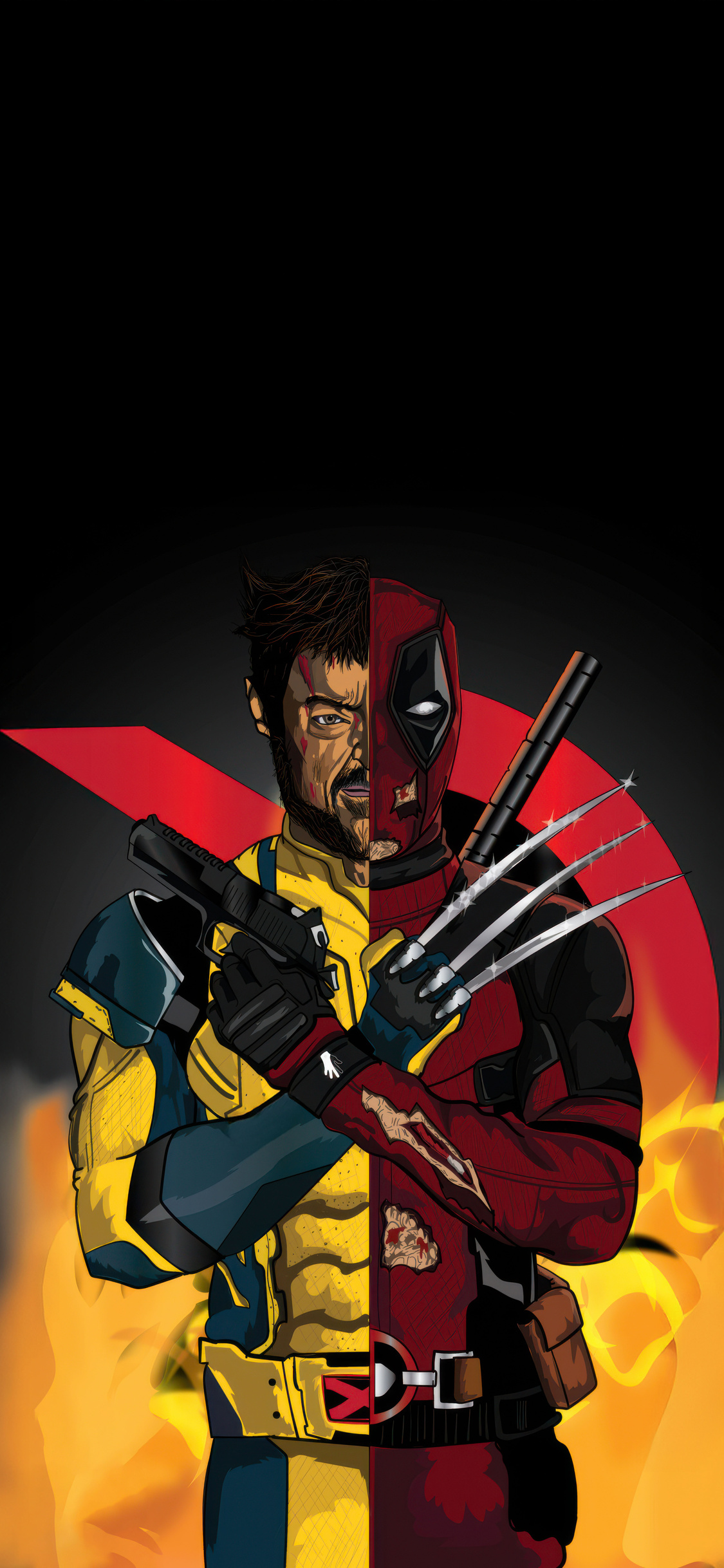 1125x2436 Dead Serious Wolverine X Deadpool Iphone XS,Iphone 10,Iphone ...