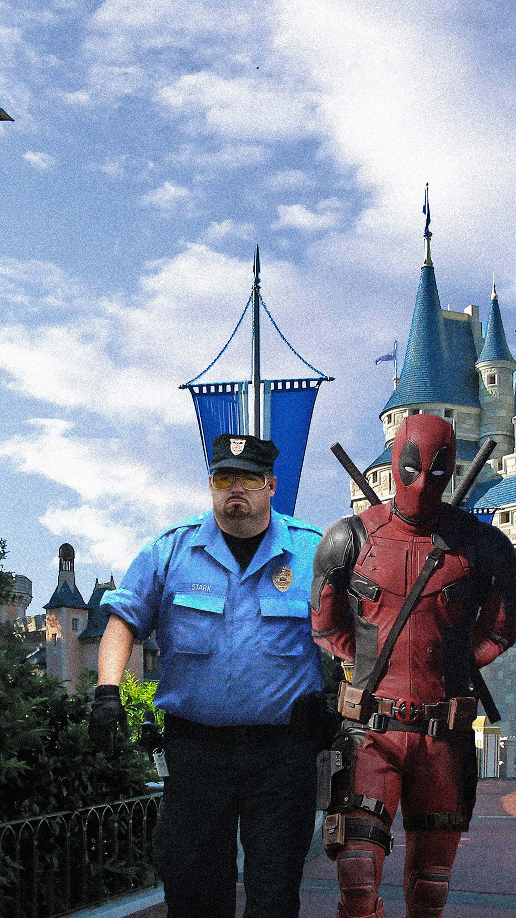 2160x3840 Deadpool 2 Arrested By Police Sony Xperia X,XZ,Z5 Premium HD ...