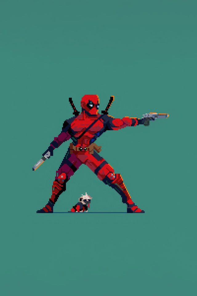 640x960 Deadpool 8 Bit iPhone 4, iPhone 4S ,HD 4k Wallpapers,Images ...