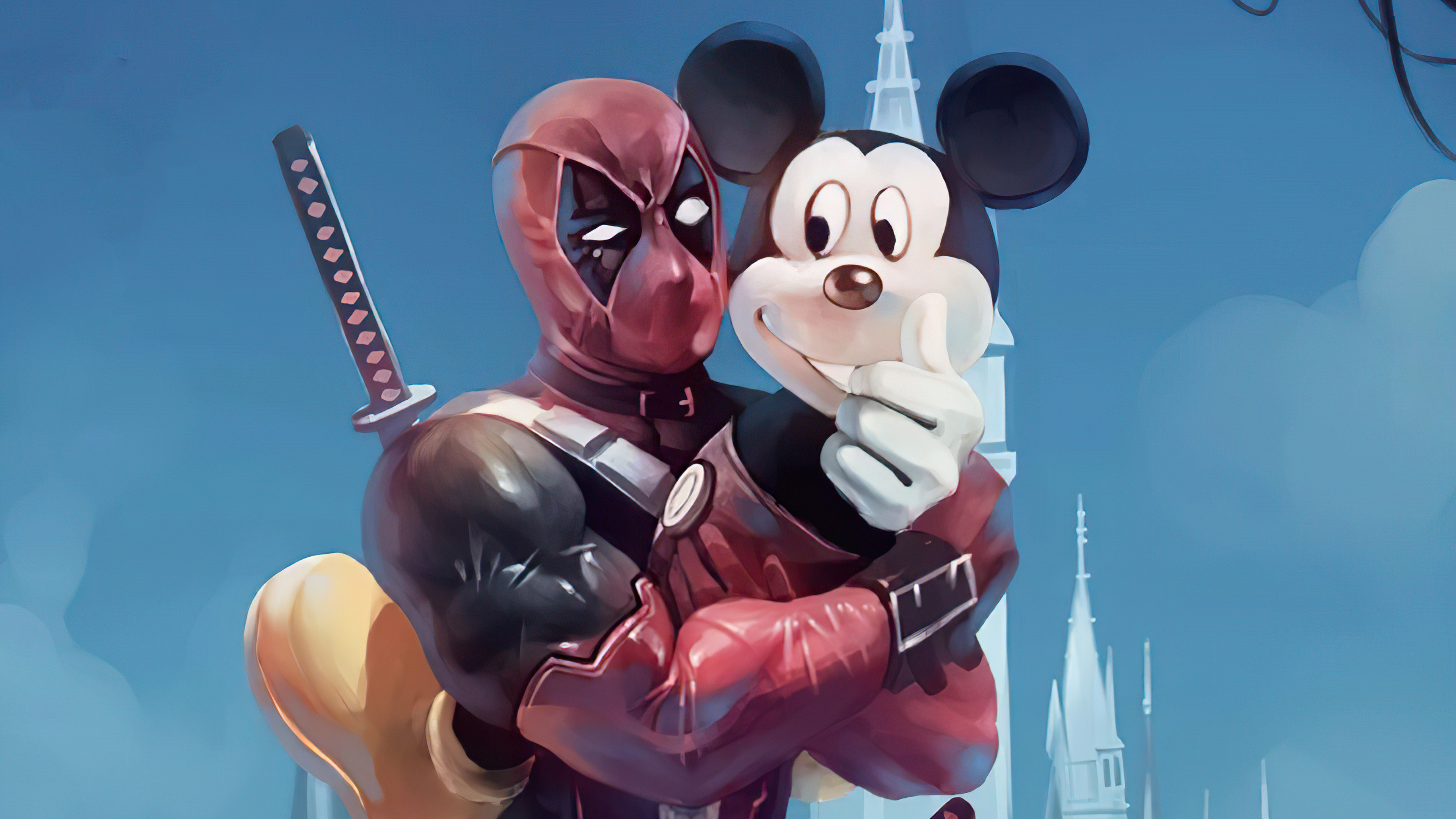 3840x2160 Deadpool And Mickey 4k 4K ,HD 4k Wallpapers,Images ...